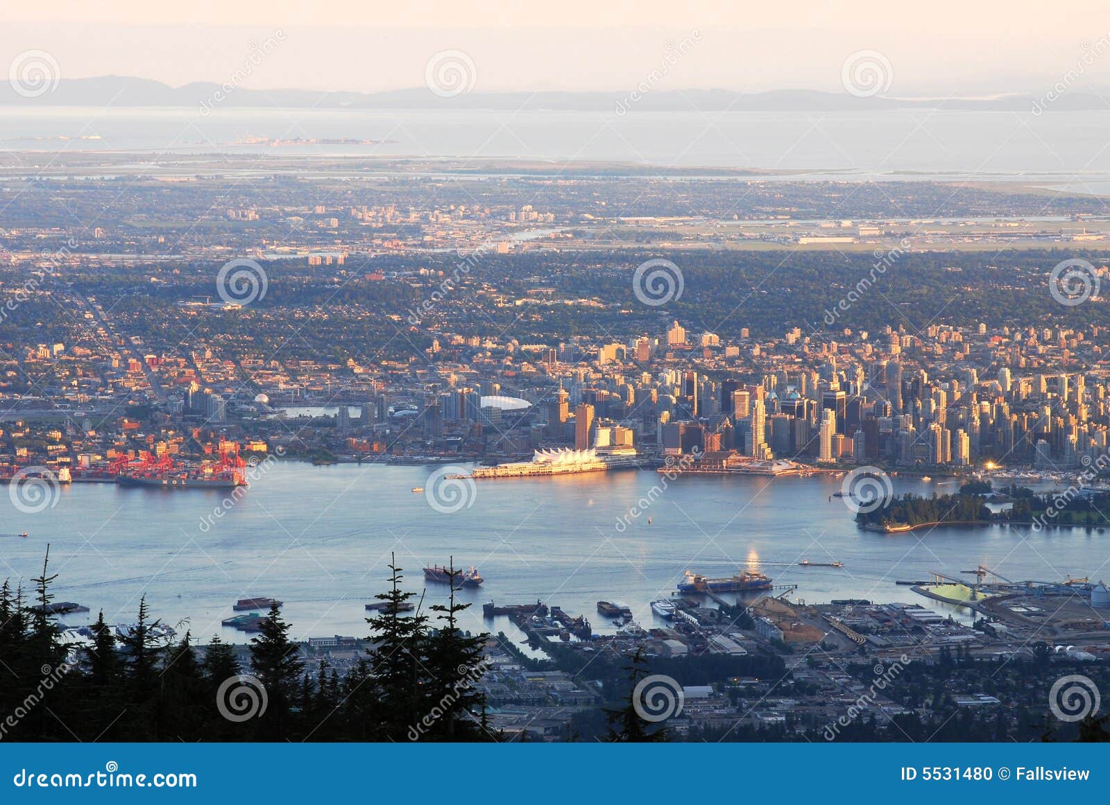 Vancouver cityscape stock photo. Image of columbia, building - 5531480