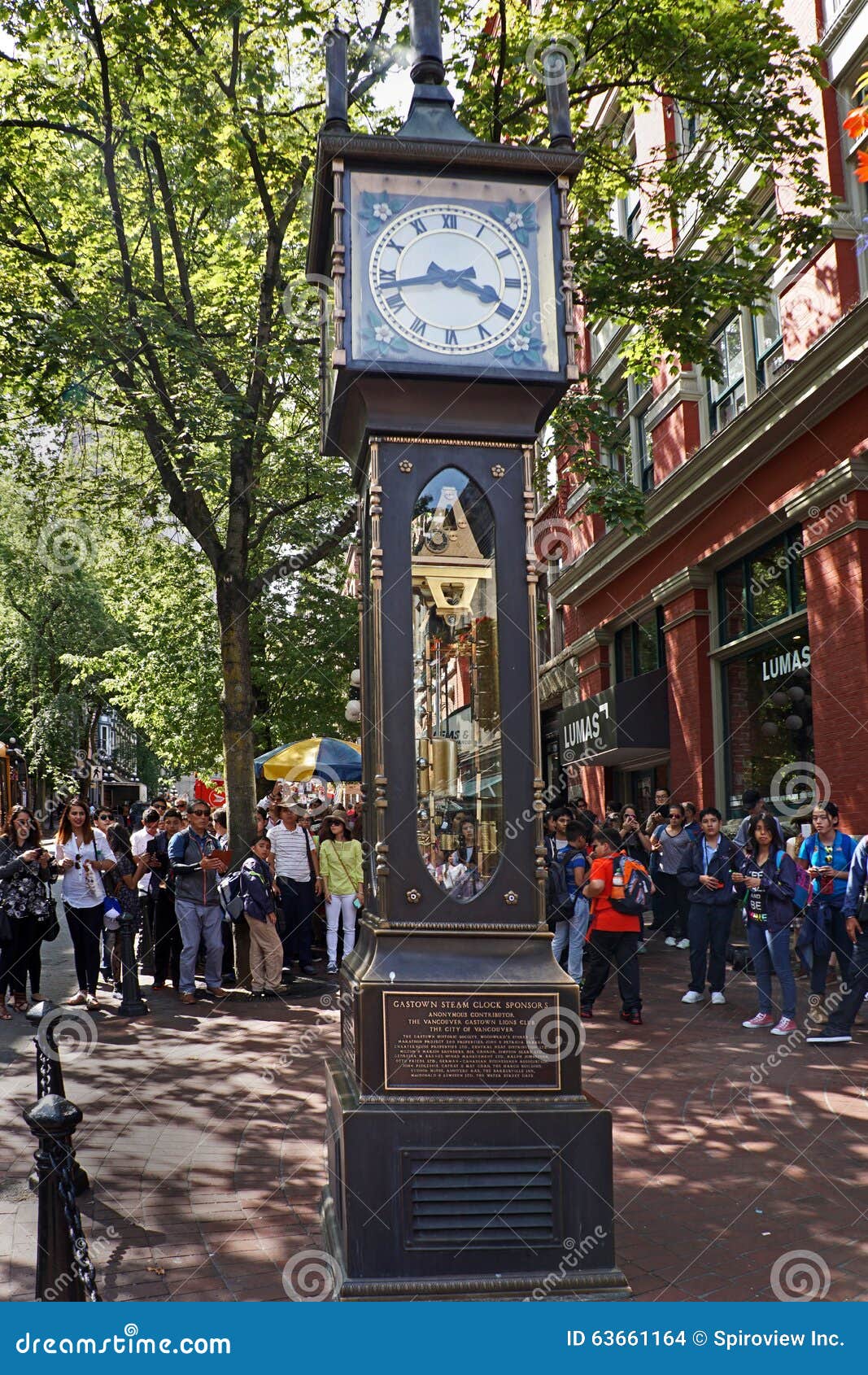 Vancouver, Gastown Steam Clock Editorial Stock Image - Image of ...