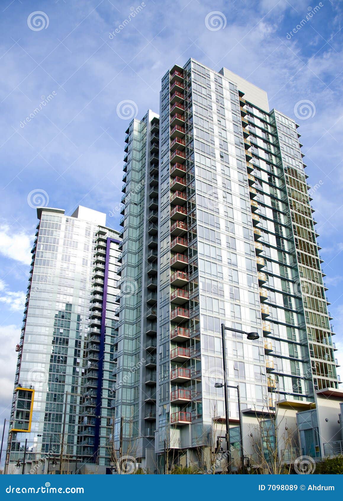 Vancouver High Rises stock image. Image of town, skyscrapers - 7098089