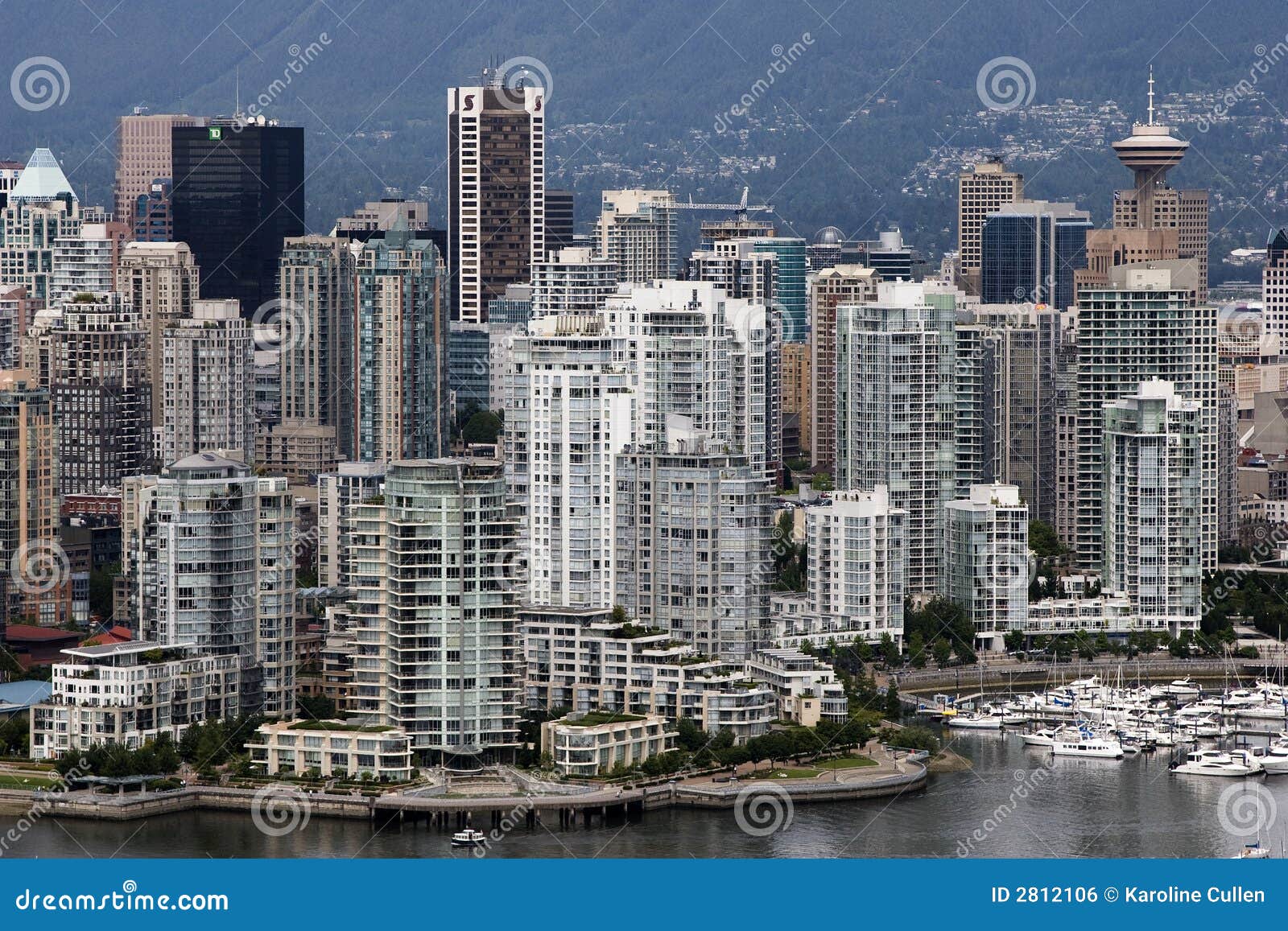Vancouver Highrises stock photo. Image of waterfront, mountains - 2812106