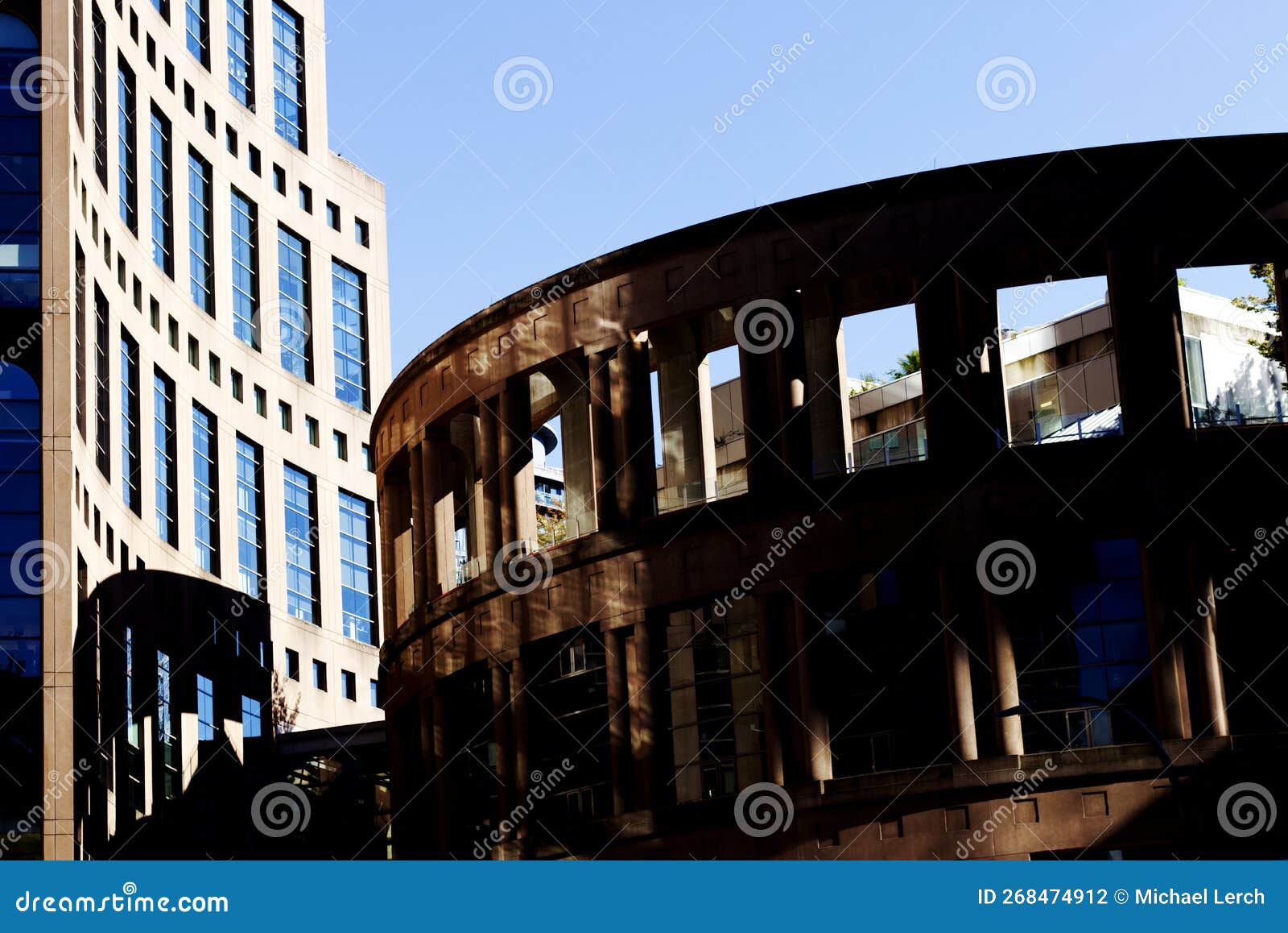 Vancouver Public Library in the Downtown - Canada Stock Photo - Image ...