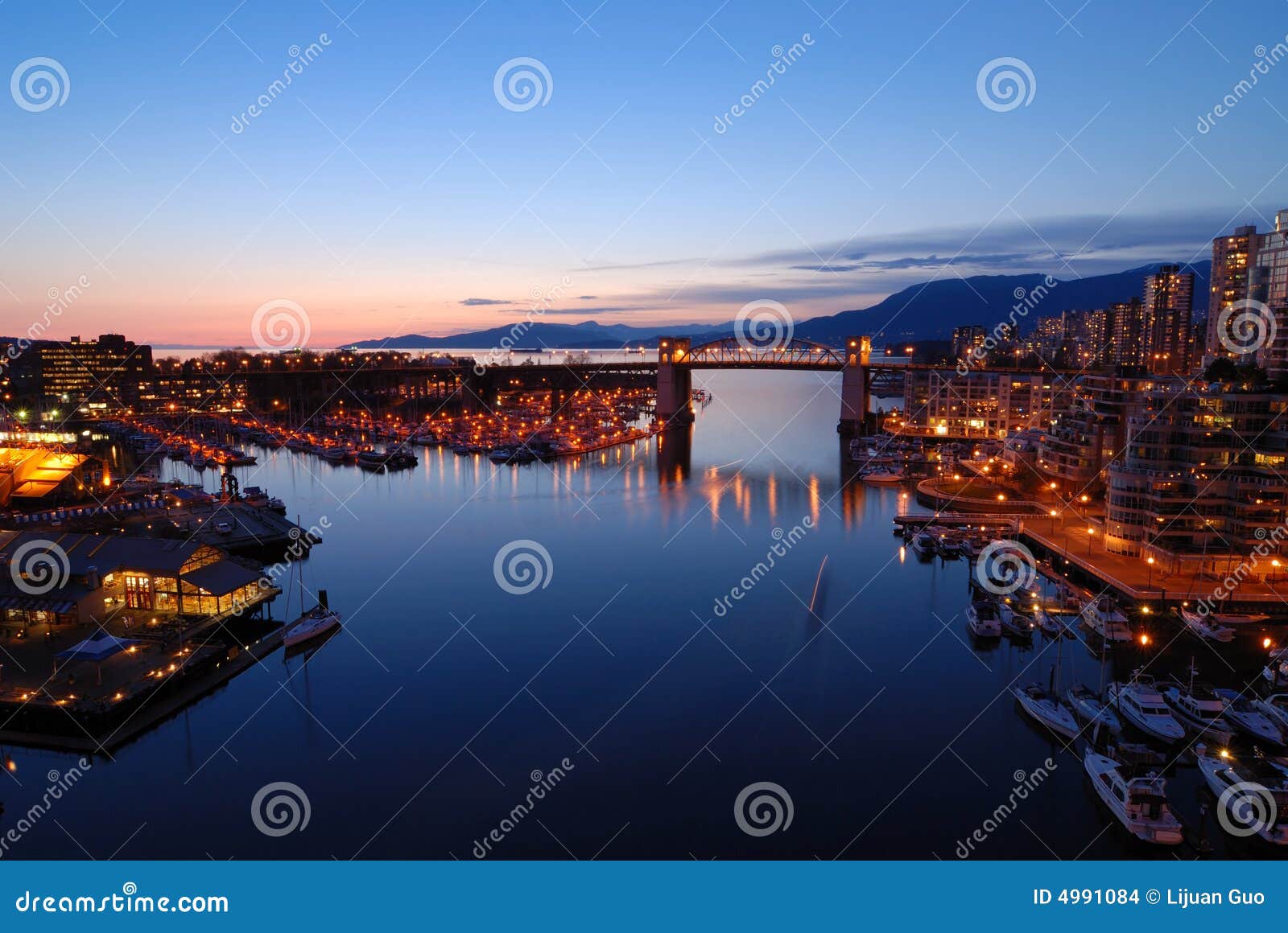Vancouver S Historic Burrard Bridge Stock Photo - Image of concrete ...