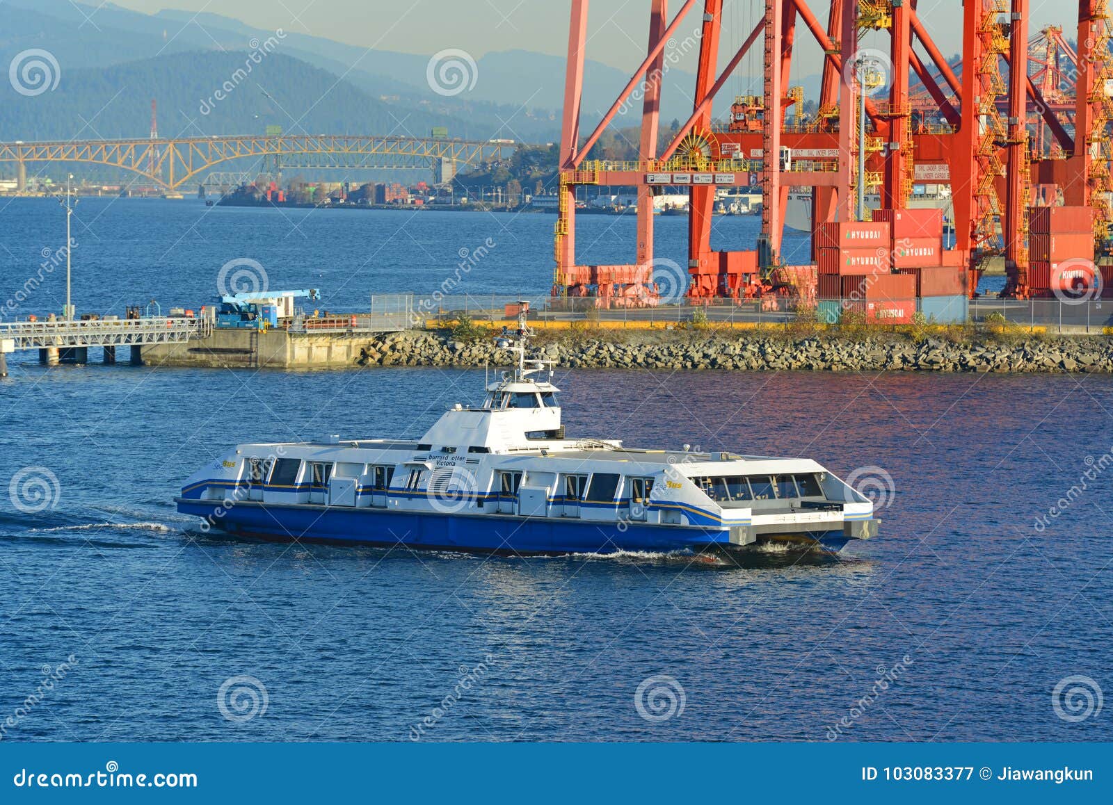 Vancouver Seabus, Vancouver, BC, Kanada Fotografia Editorial - Obraz ...