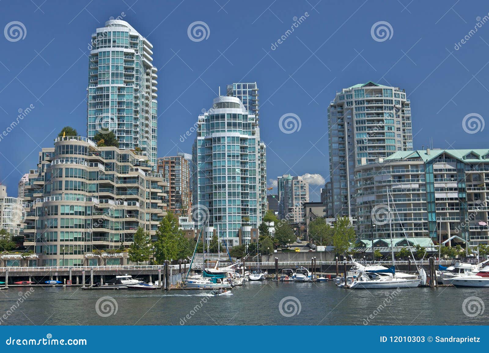 Vancouver Skyline stock image. Image of buildings, office - 12010303