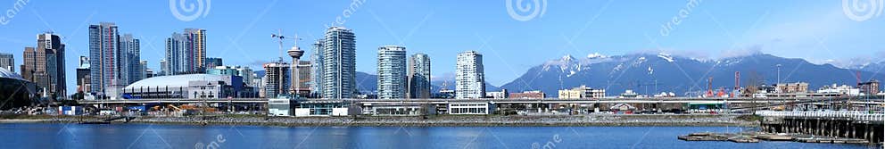 Vancouver Skyline stock photo. Image of exterior, blue - 5223078