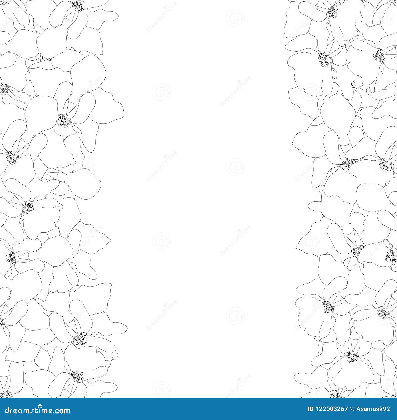 Vanda Miss Joaquim Orchid Outline Border. Singapore National Flower ... Vanda Miss Joaquim Orchid Outline Border. Singapore National Flower ...