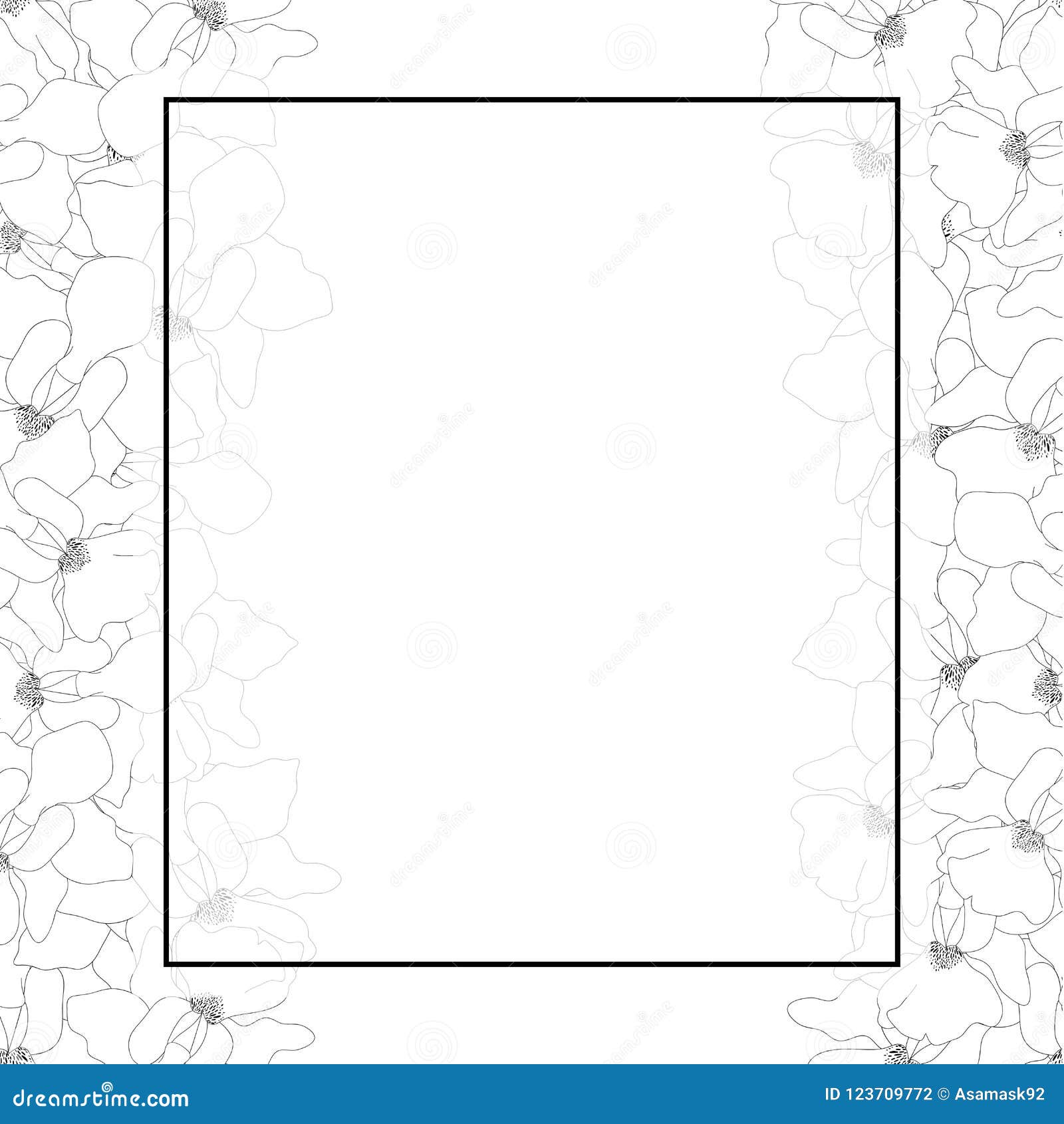 Vanda Miss Joaquim Orchid Outline Border. Singapore National Flower ... Vanda Miss Joaquim Orchid Outline Border. Singapore National Flower ...
