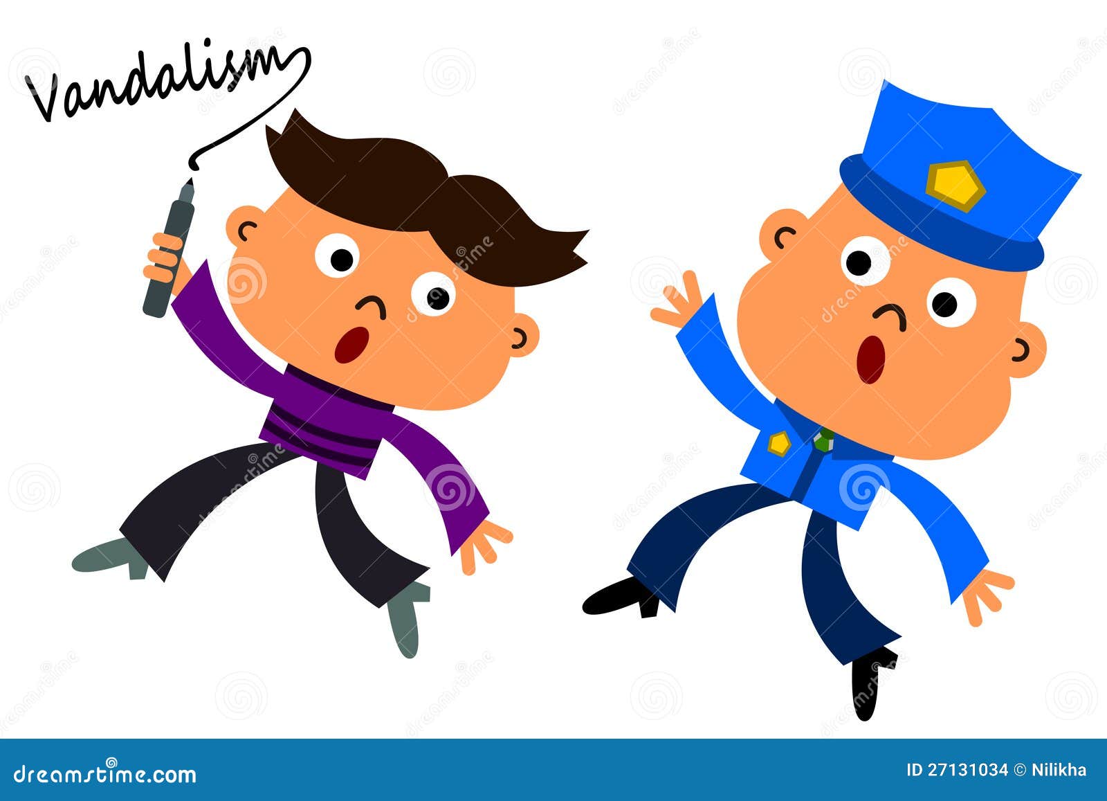 Vandalism stock illustration. Illustration of chased - 27131034