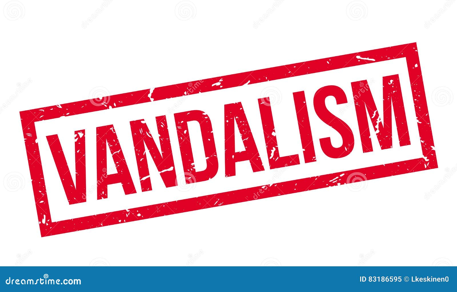 Vandalism rubber stamp stock illustration. Illustration of crime - 83186595