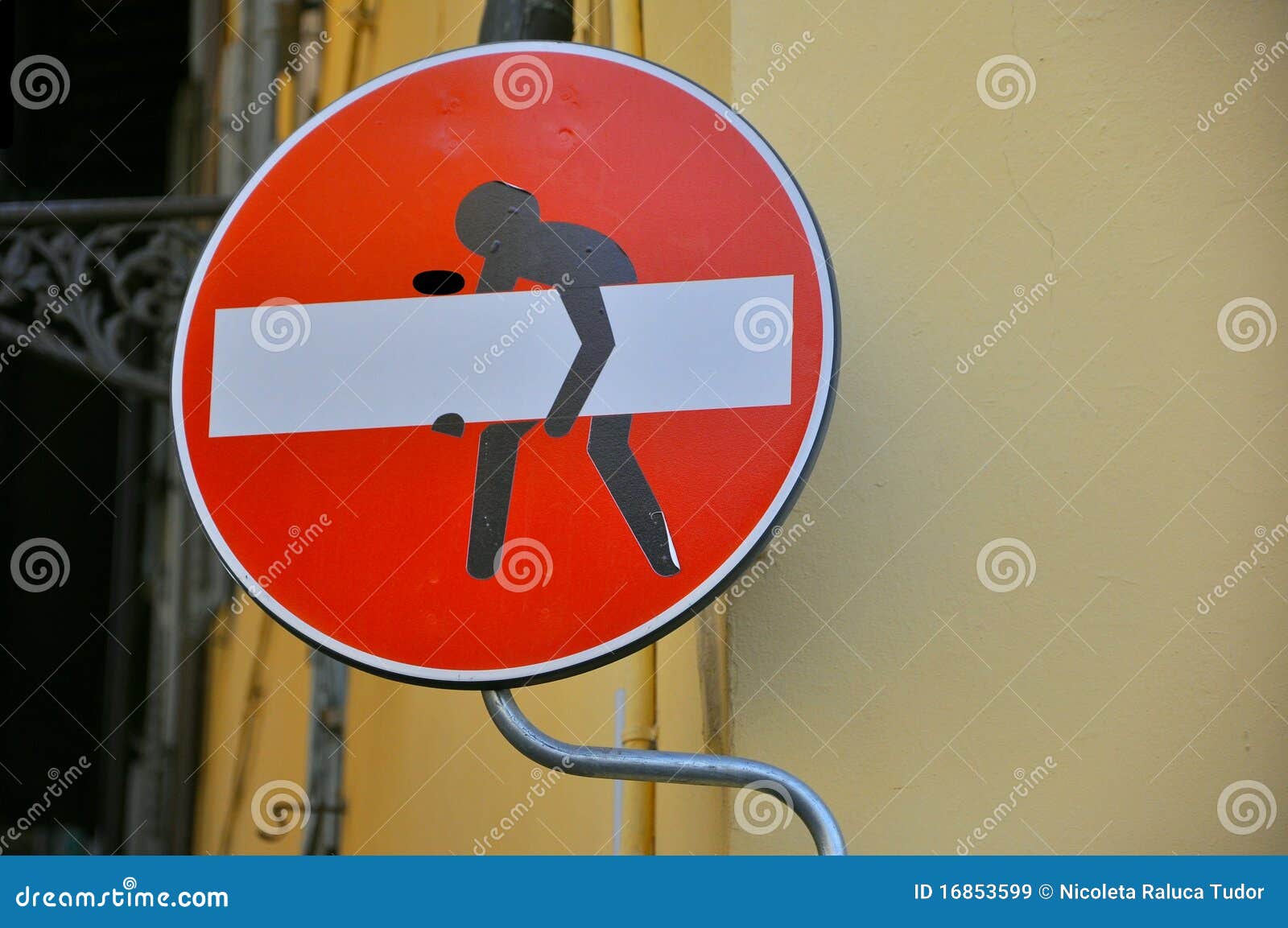 Vandalized Street Sign, Art Stickers by an Original Artist Named Clet ...