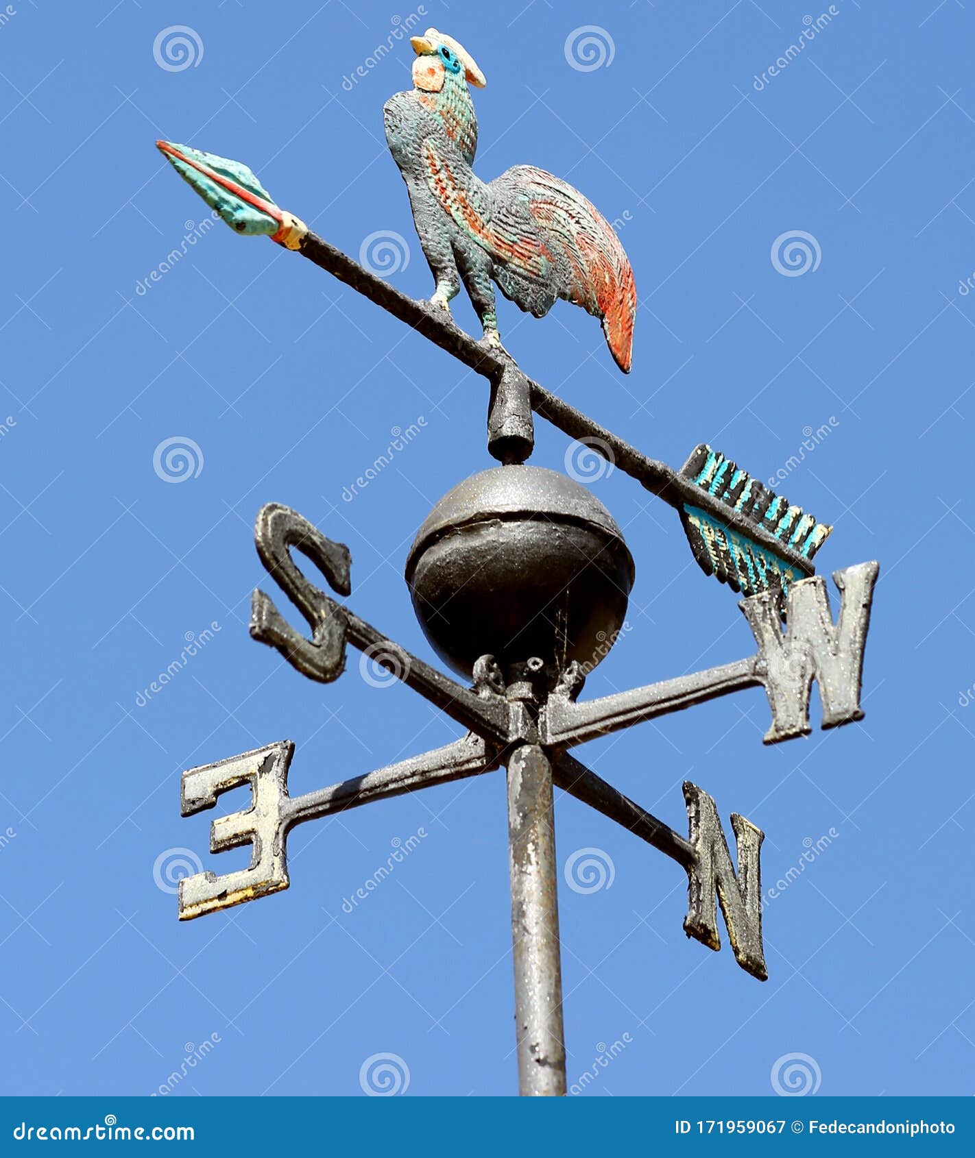 Vane To Indicate the Direction of the Winds Stock Image - Image of ...