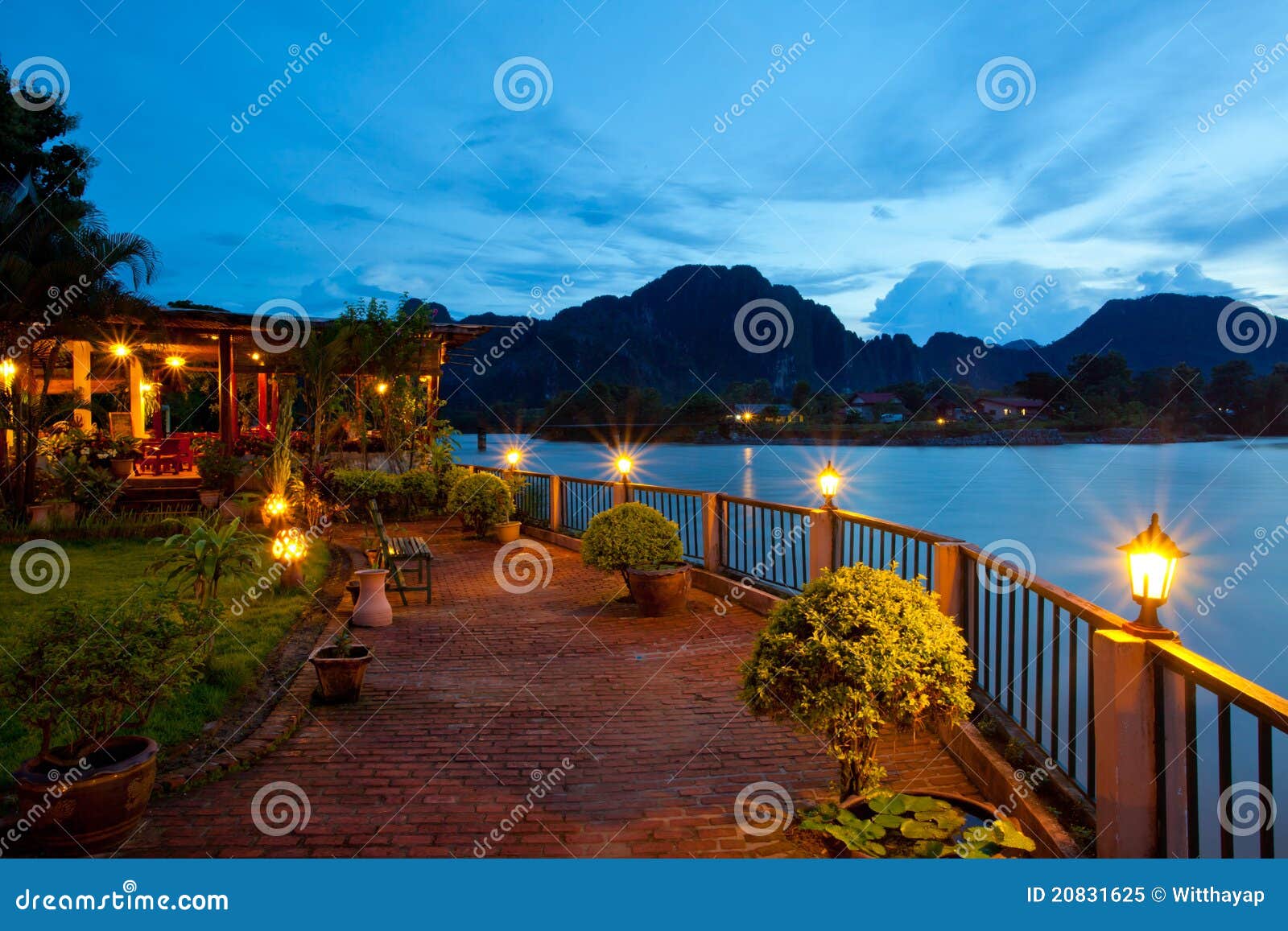 Vang Vieng stock image. Image of adventure, asian, riverside - 20831625
