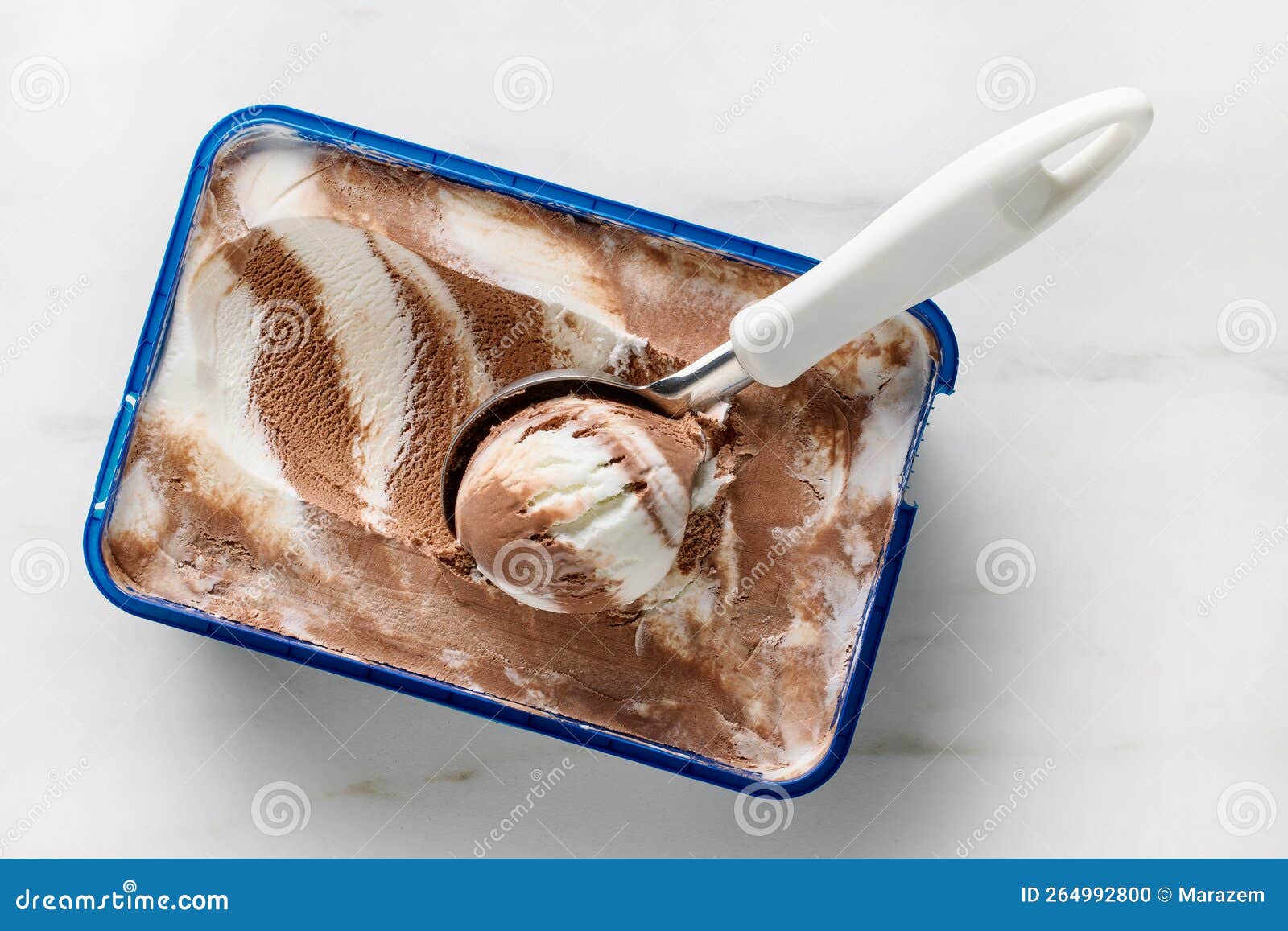 Vanilla and Chocolate Ice Cream Ball, Top View Stock Photo - Image of ... Vanilla and Chocolate Ice Cream Ball, Top View Stock Photo - Image of ...