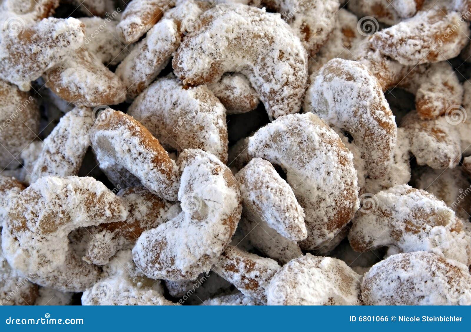 Vanilla cornets stock photo. Image of powdered, pastry - 6801066