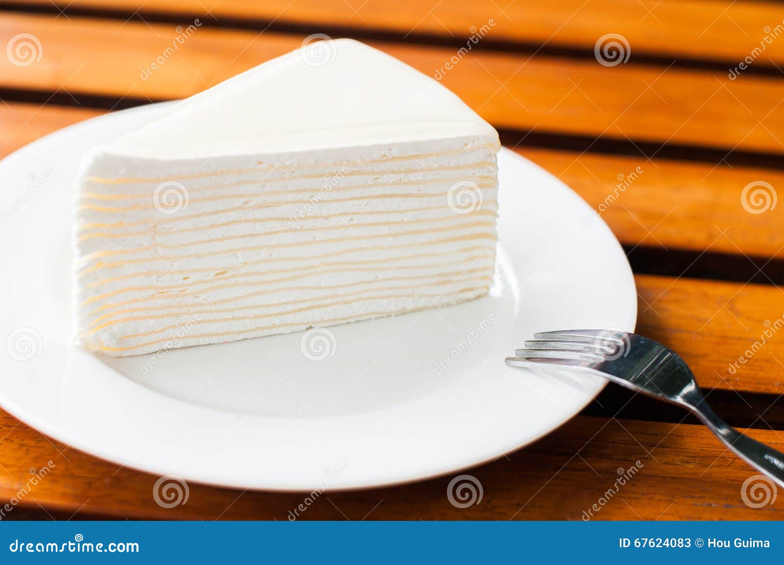 Vanilla crape cake stock image. Image of cooking, meal - 67624083
