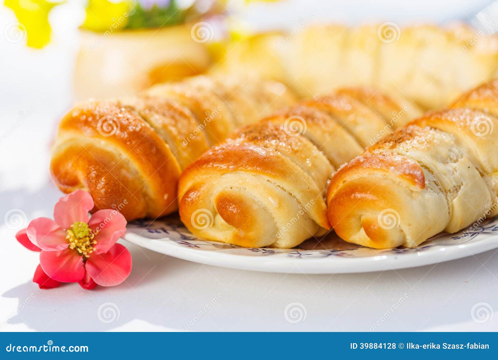 Vanilla Custard Stuffed Pastry Stock Photo - Image of pastry, meal ...