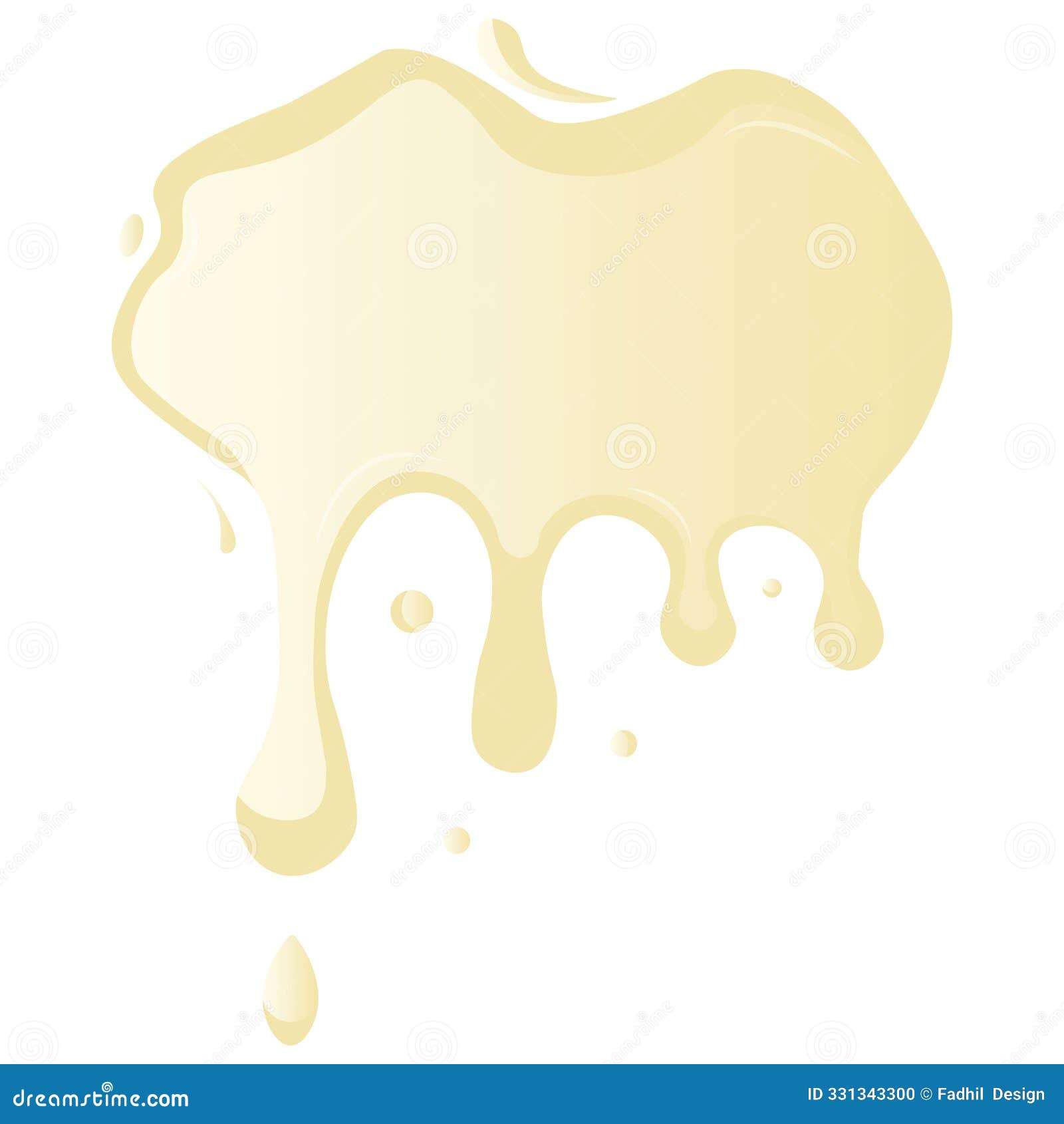 Vanilla Splash Illustration with Abstract Design Stock Illustration ...
