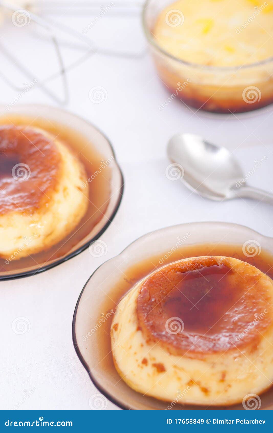 Vanilla flan stock image. Image of macro, kitchen, delicious - 17658849