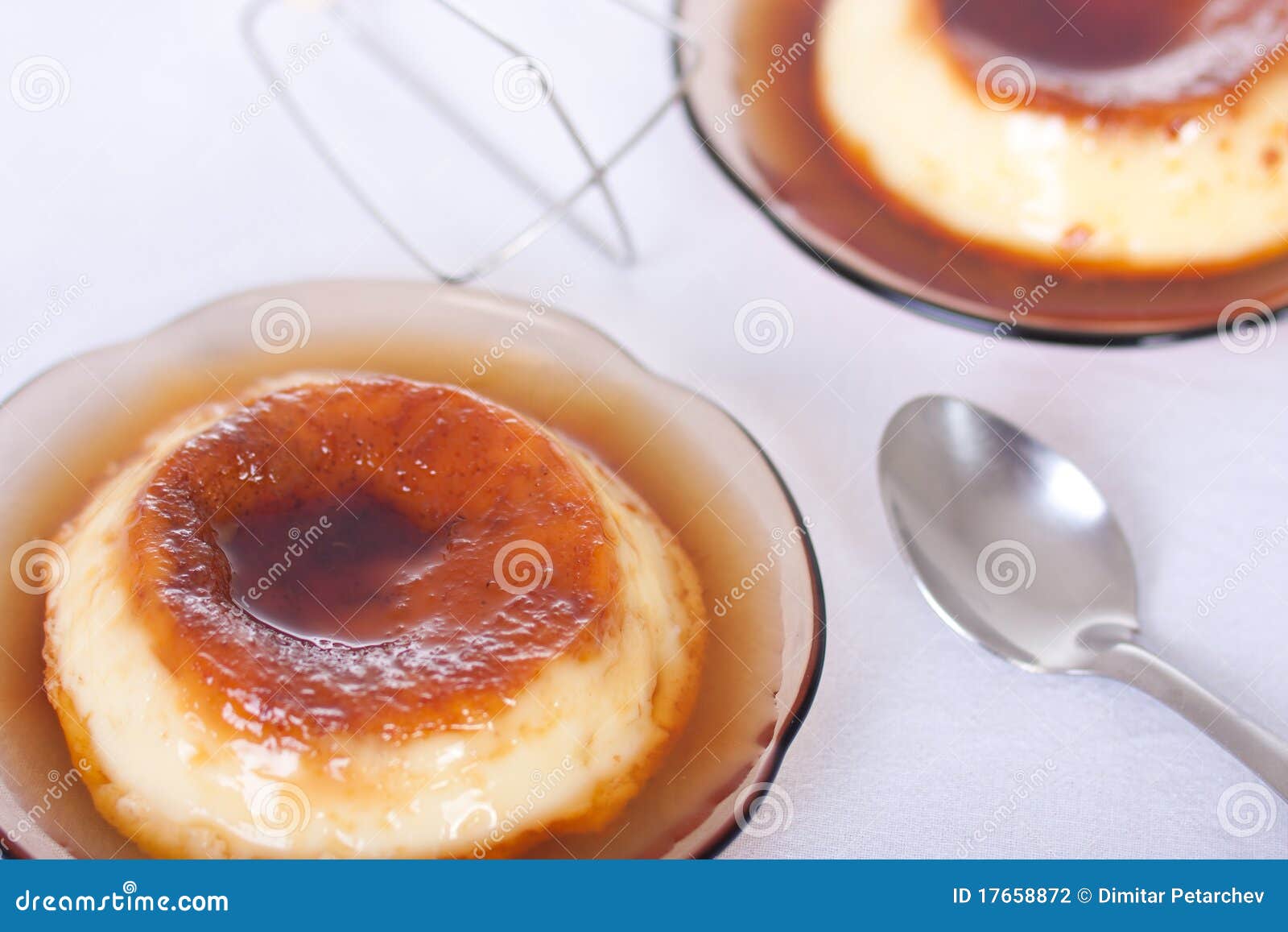 Vanilla flan stock photo. Image of dessert, culinary - 17658872