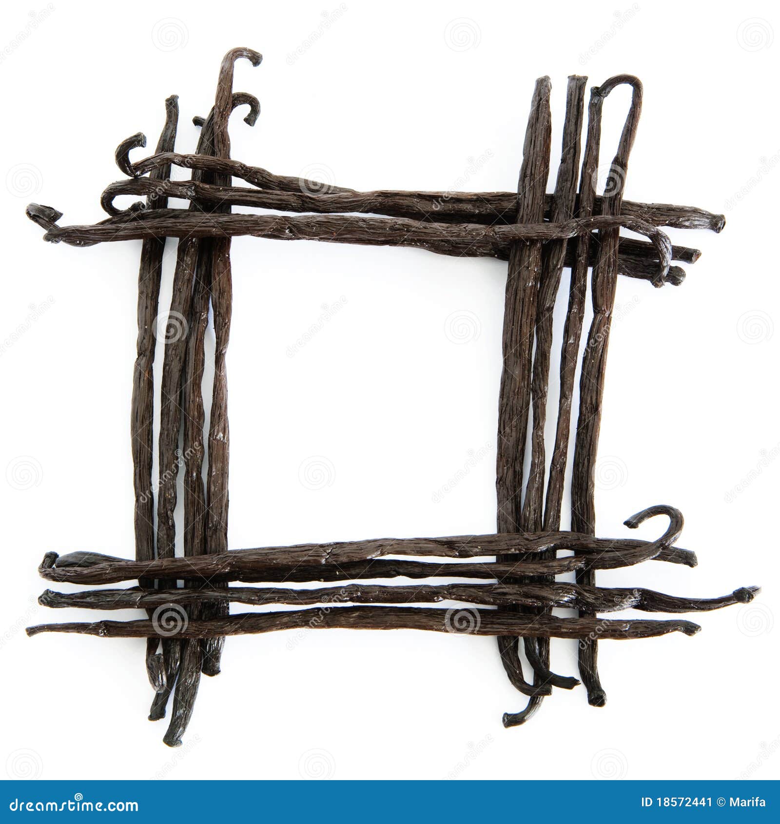 Vanilla frame stock image. Image of fresh, square, white - 18572441