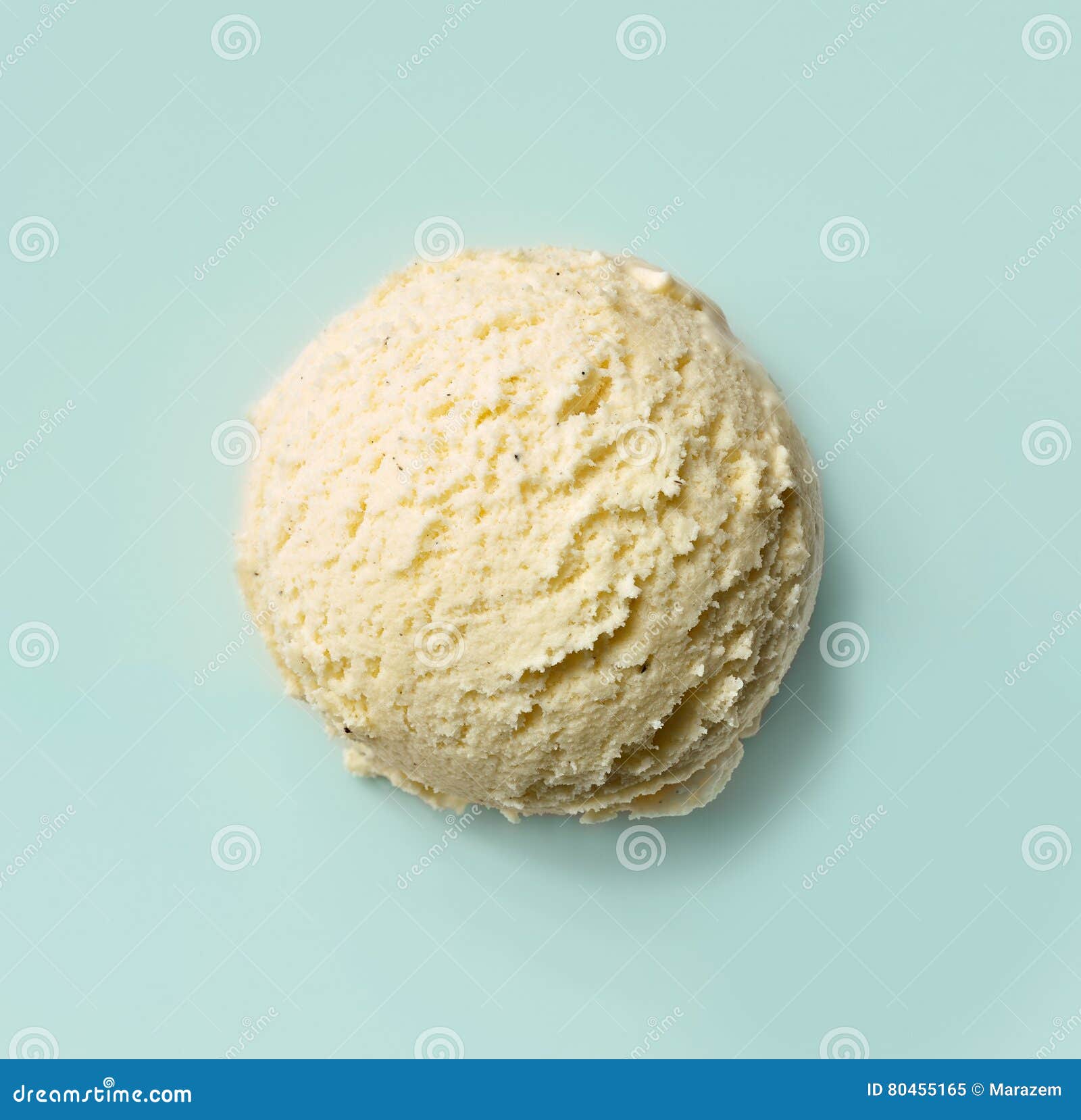 Vanilla ice cream ball stock image. Image of dessert - 80455165