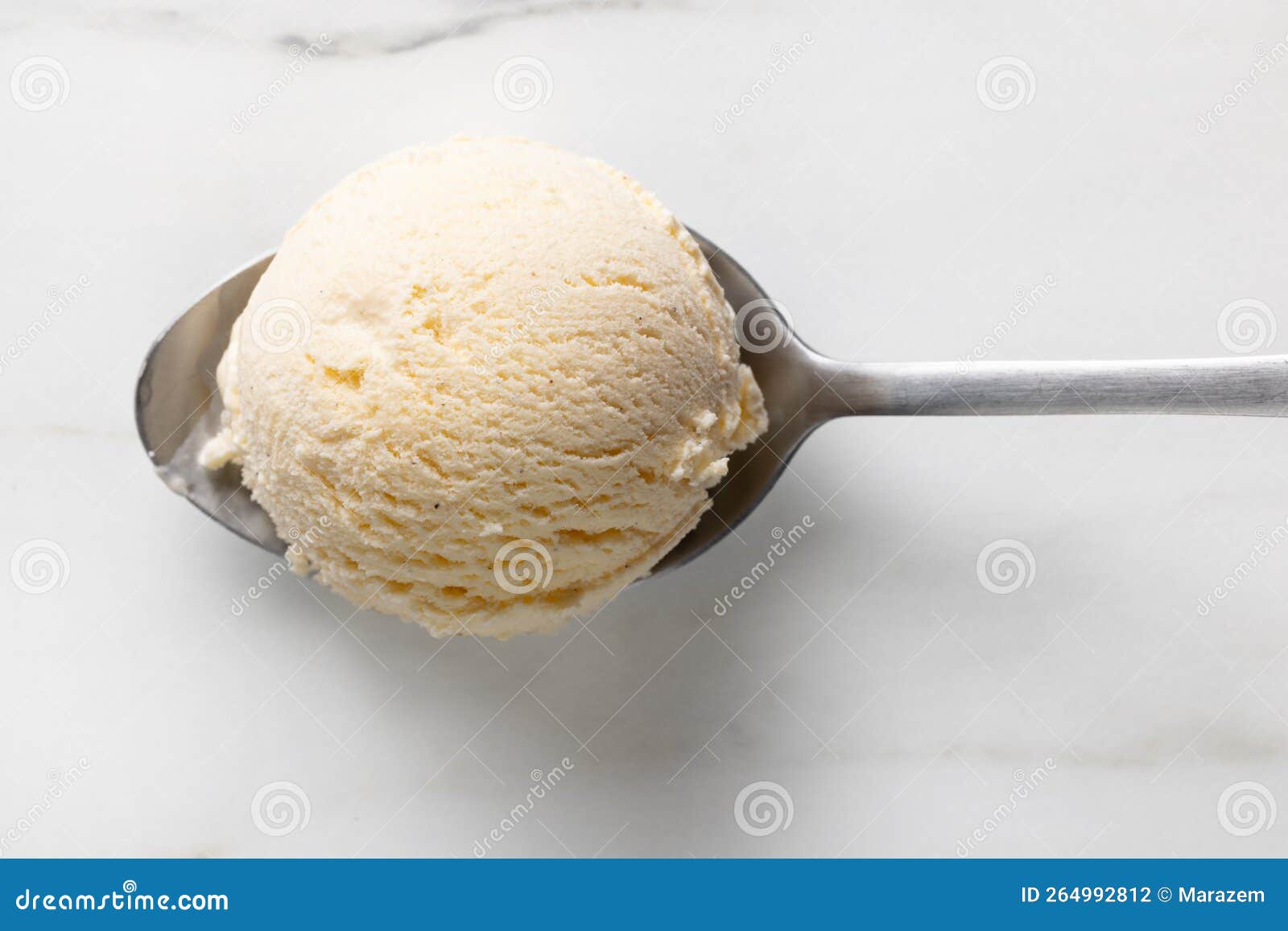Vanilla ice cream ball stock photo. Image of organic - 264992812