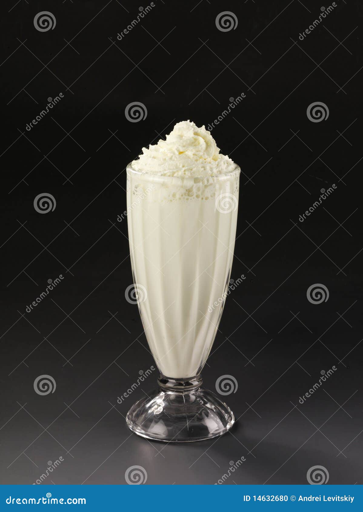Vanilla Milkshake On White Stock Photography | CartoonDealer.com #25376468