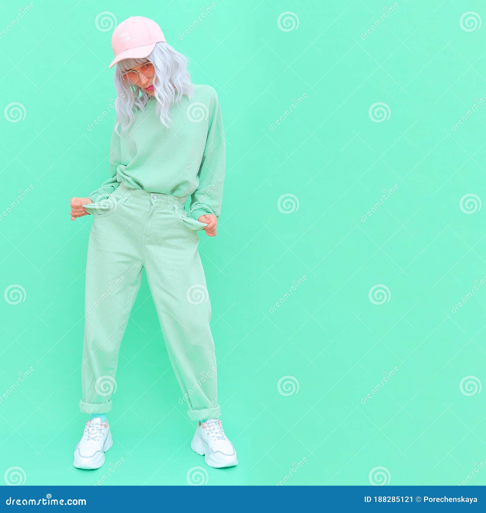 Vanilla Mint Urban Style Girl 90s Aesthetic Monochrome Color Trends