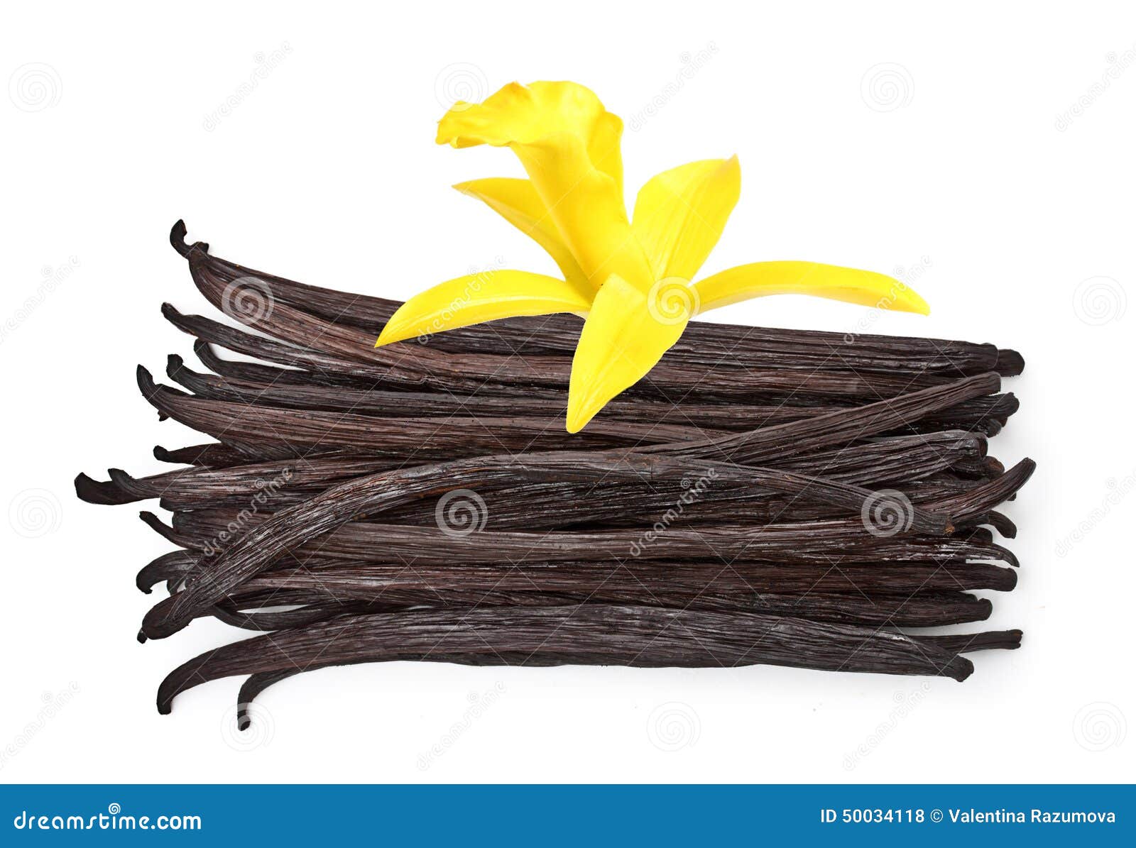 Vanilla pods stock photo. Image of isolated, bean, heap - 50034118