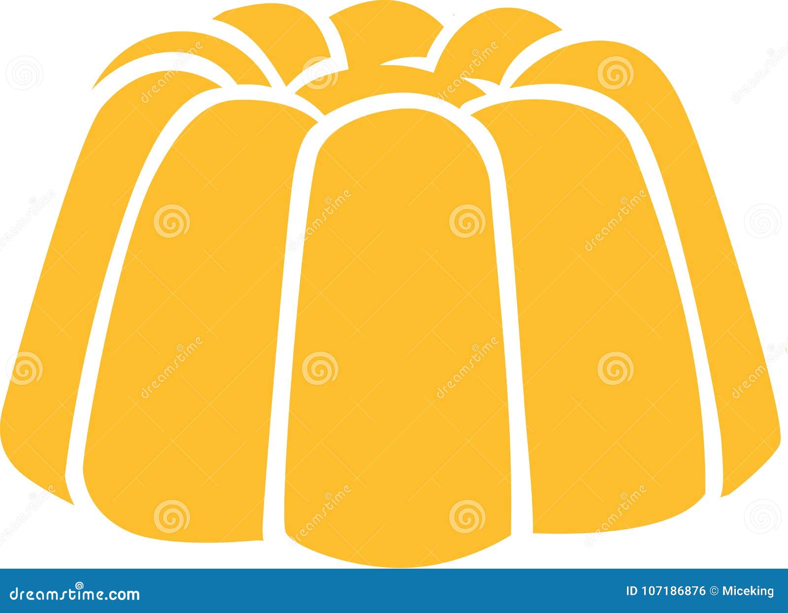 Vanilla Pudding - custard stock vector. Illustration of cake - 107186876