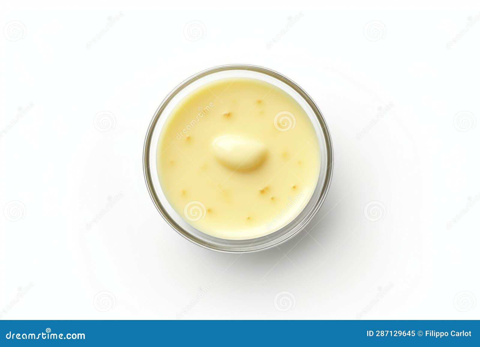 Vanilla Pudding Delight Display Stock Image Image Of Spoon Luscious 287129645