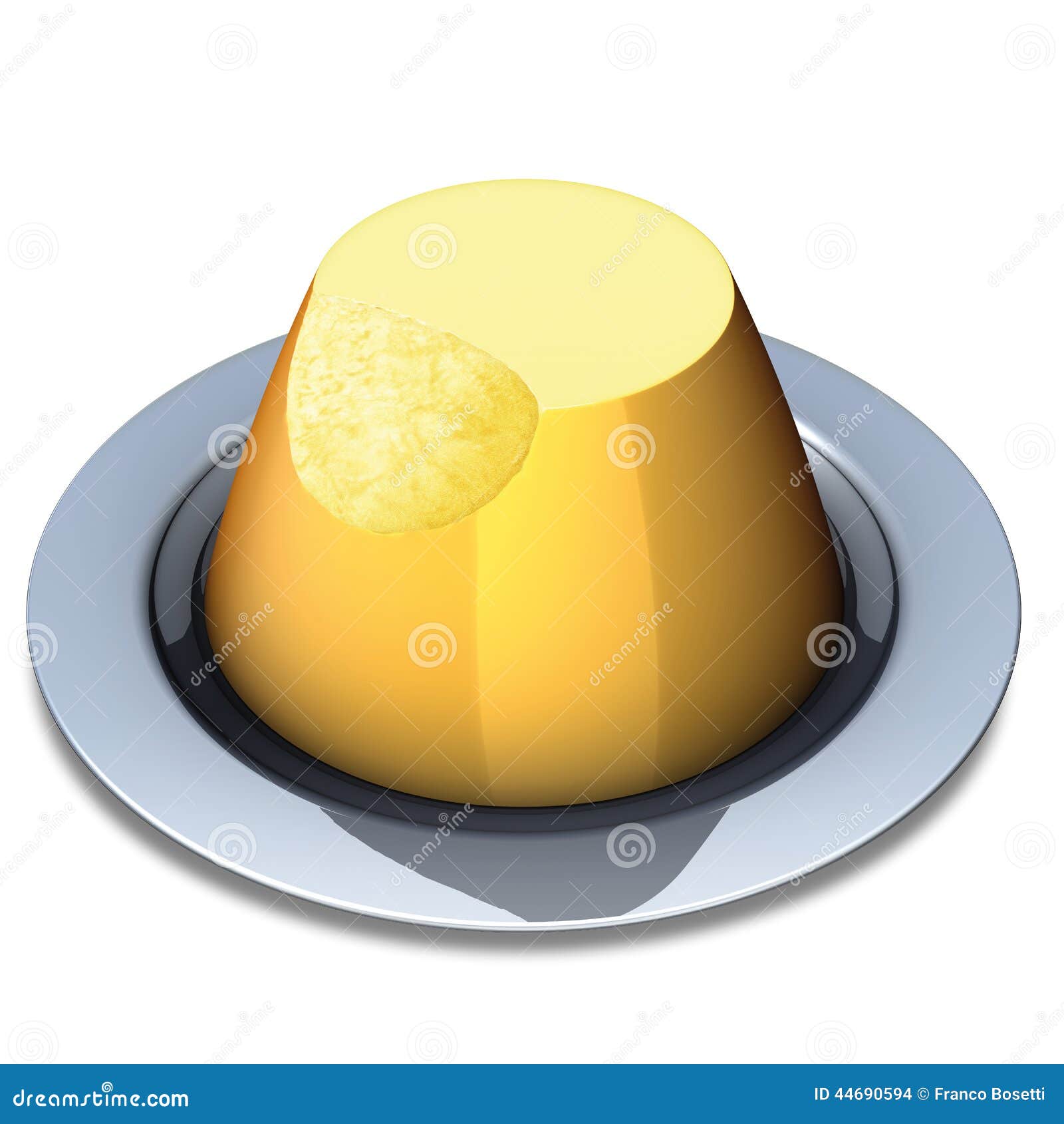Vanilla Pudding Poster Vector Illustration | CartoonDealer.com #329563096