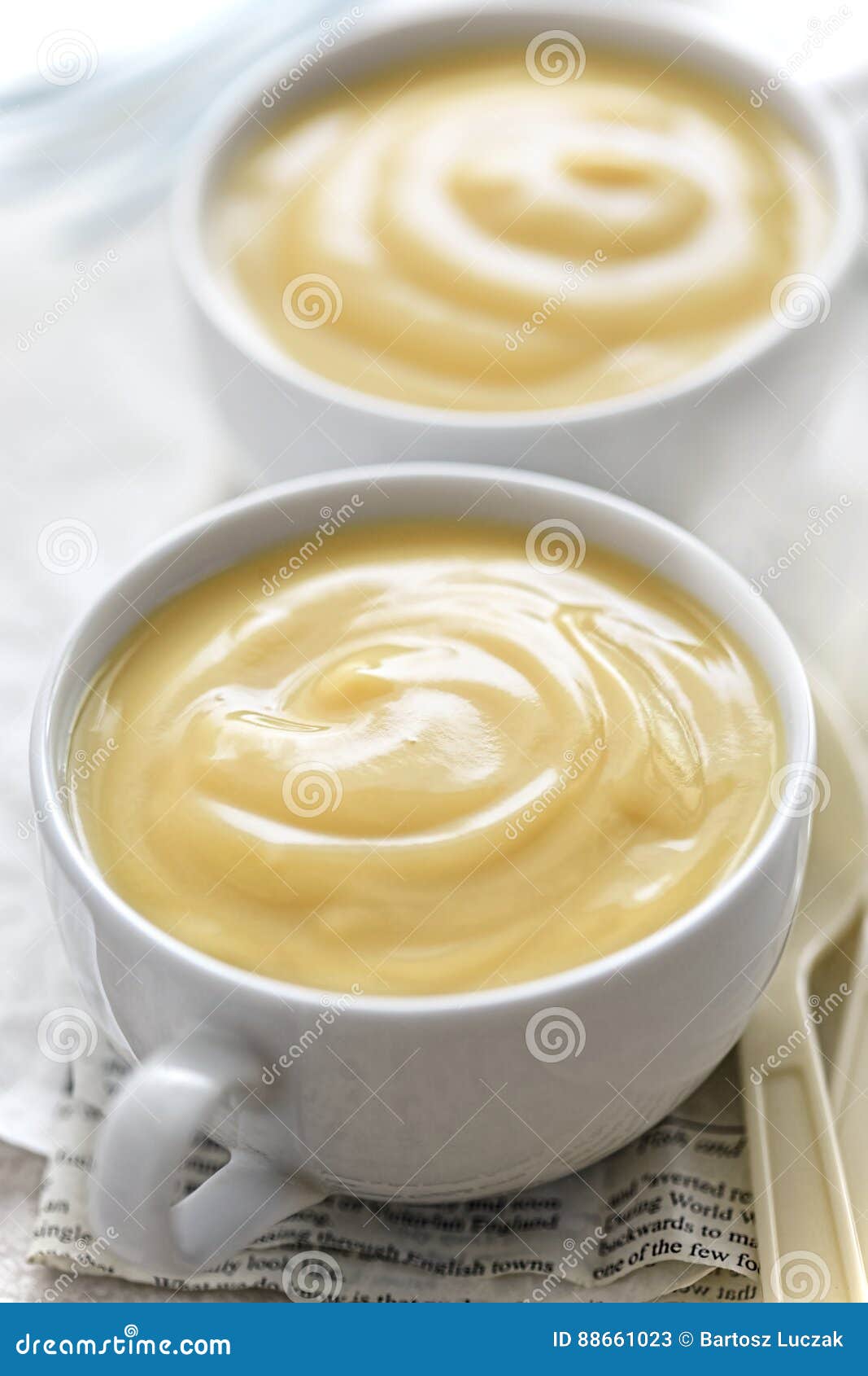 Vanilla puddings stock image. Image of puddings, boudin - 88661023