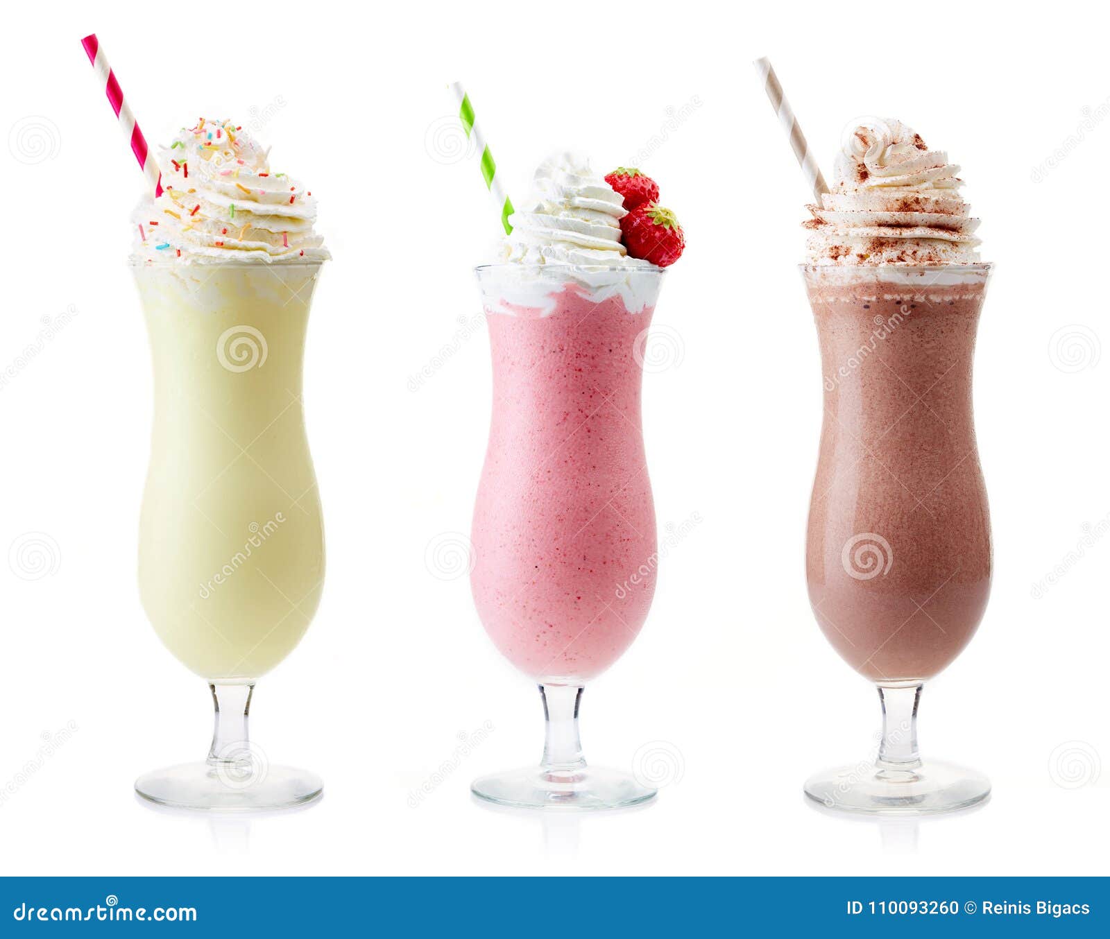 Vanilla, Strawberry and Chocolate Milkshake Stock Photo - Image of ... Vanilla, Strawberry and Chocolate Milkshake Stock Photo - Image of ...