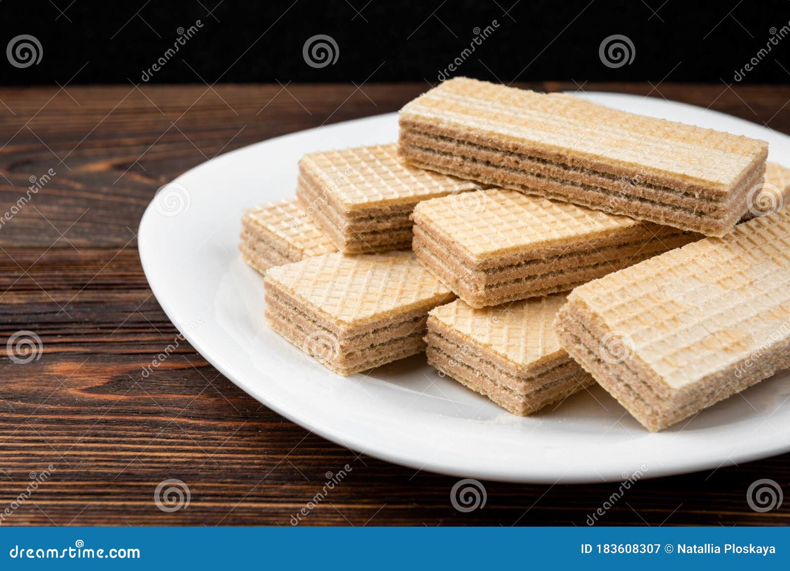 Vanilla Wafer Biscuits Royalty-Free Stock Photography | CartoonDealer ...