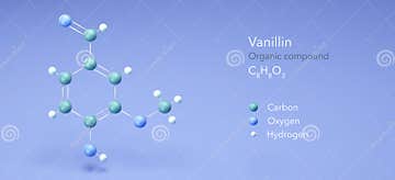 Vanillin, Organic Compound, Molecular Structures, 3d Model, Structural ...
