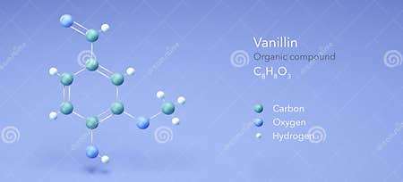 Vanillin, Organic Compound, Molecular Structures, 3d Model, Structural ...