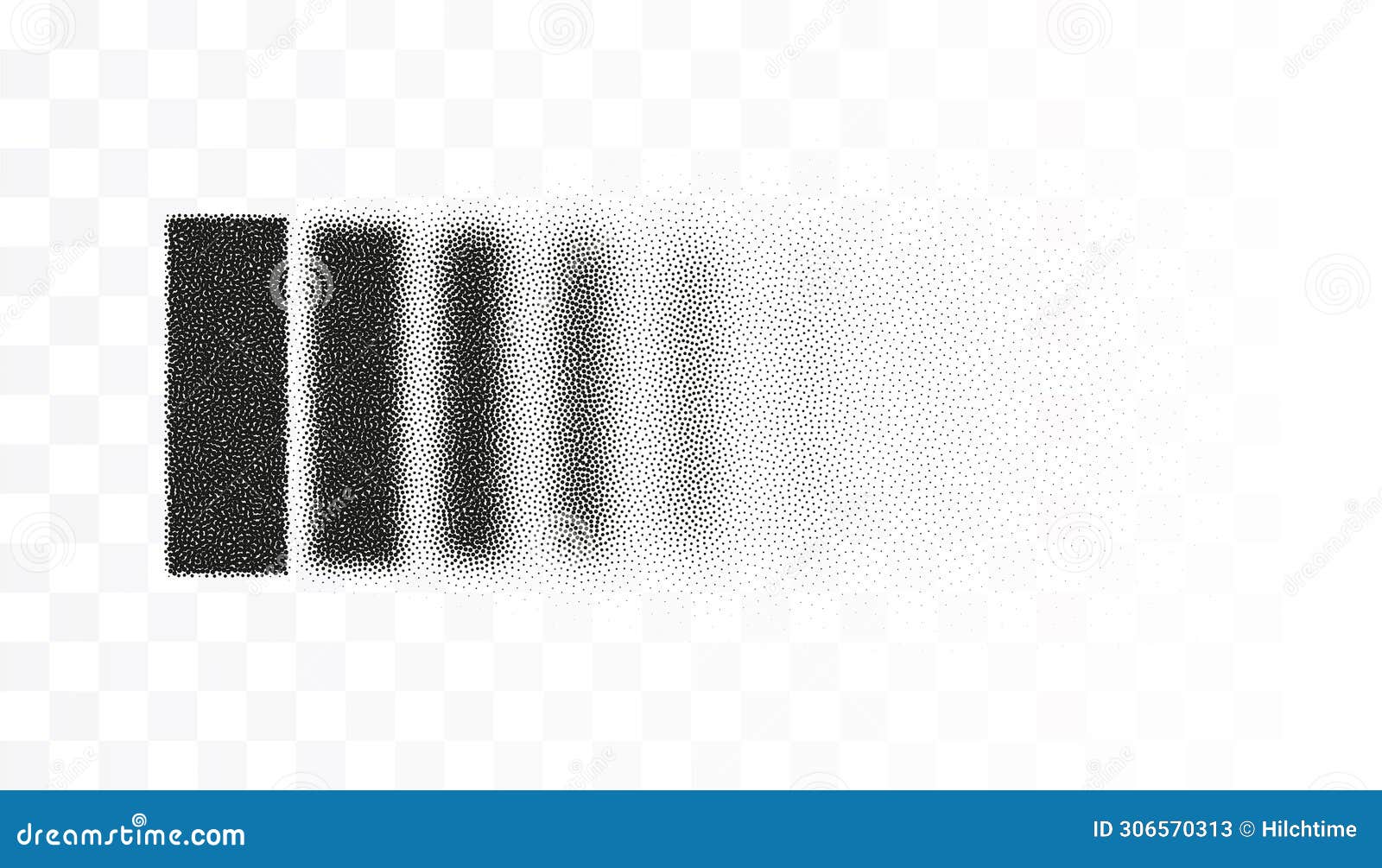 Vanishing Halftone Grungy Background. Fading Grain Gritty Textured ...