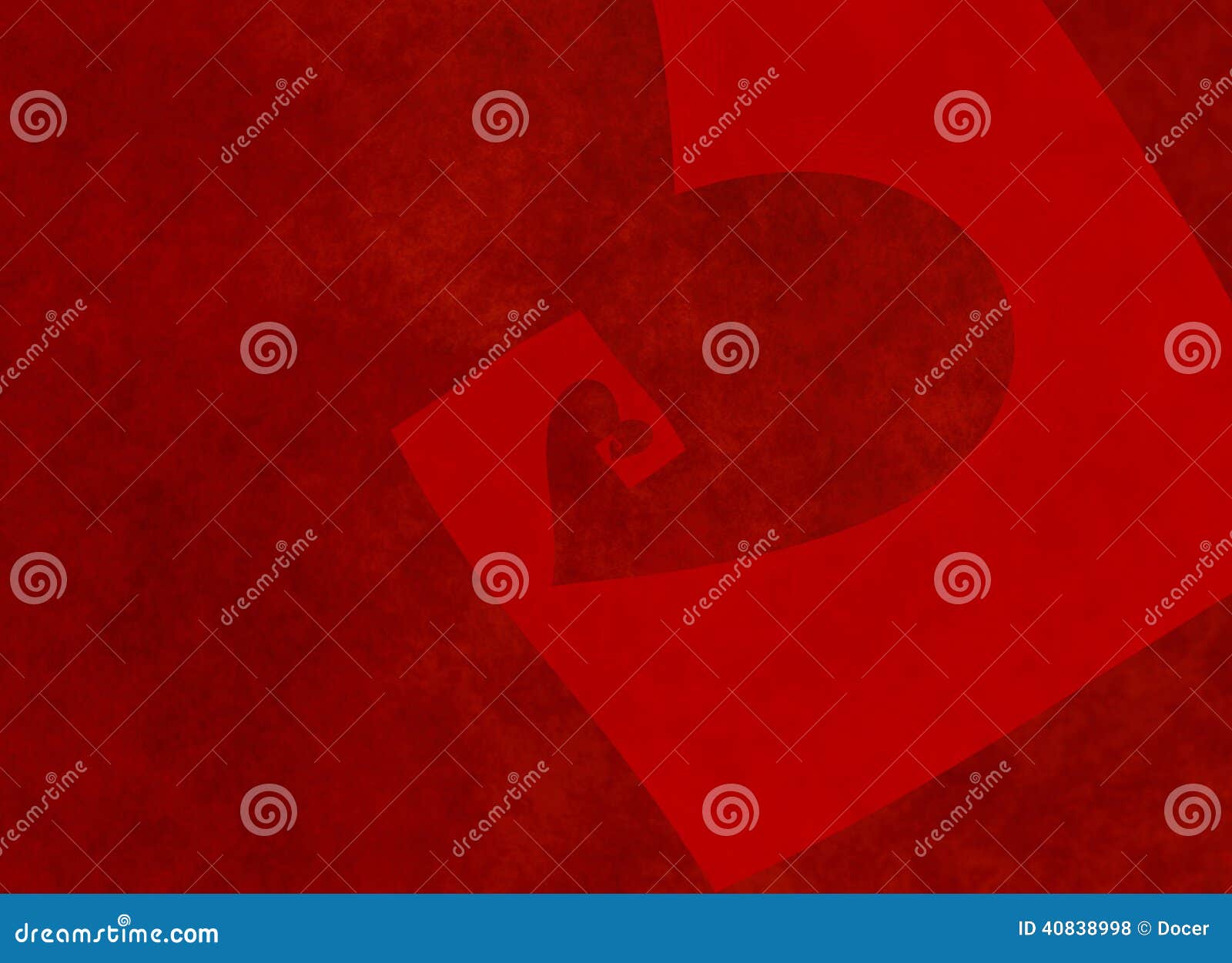 Vanishing Perspective of Big Textured Red Heart Stock Illustration ... Vanishing Perspective of Big Textured Red Heart Stock Illustration ...