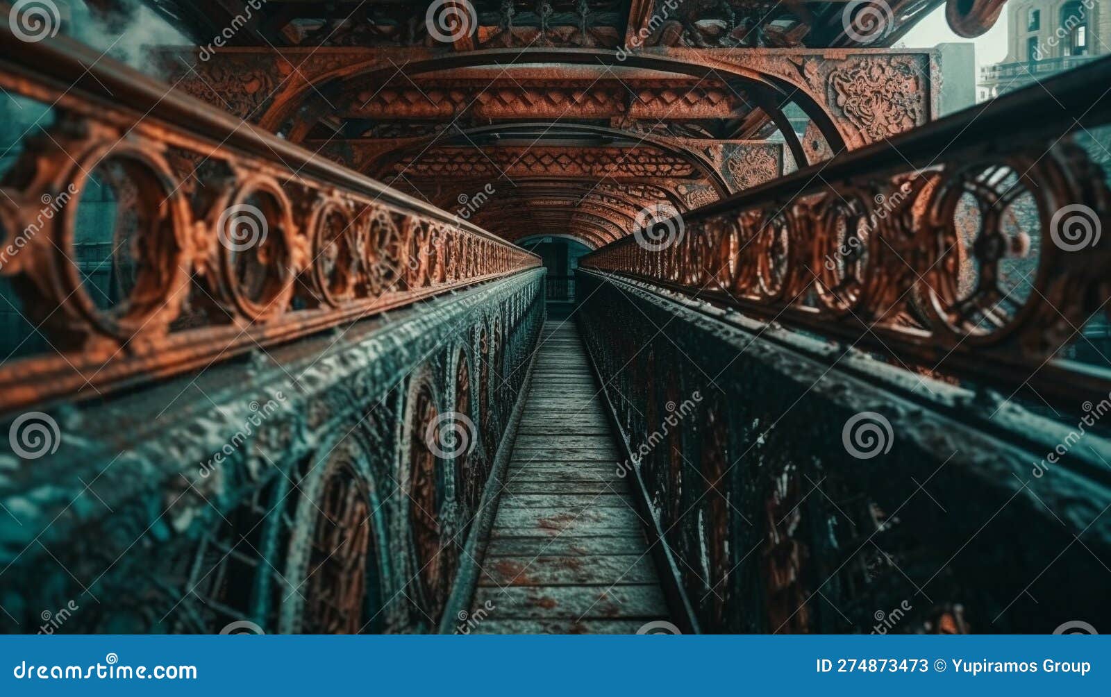 Vanishing Point Leads To Ancient Bridge Reflection Generated by AI ...