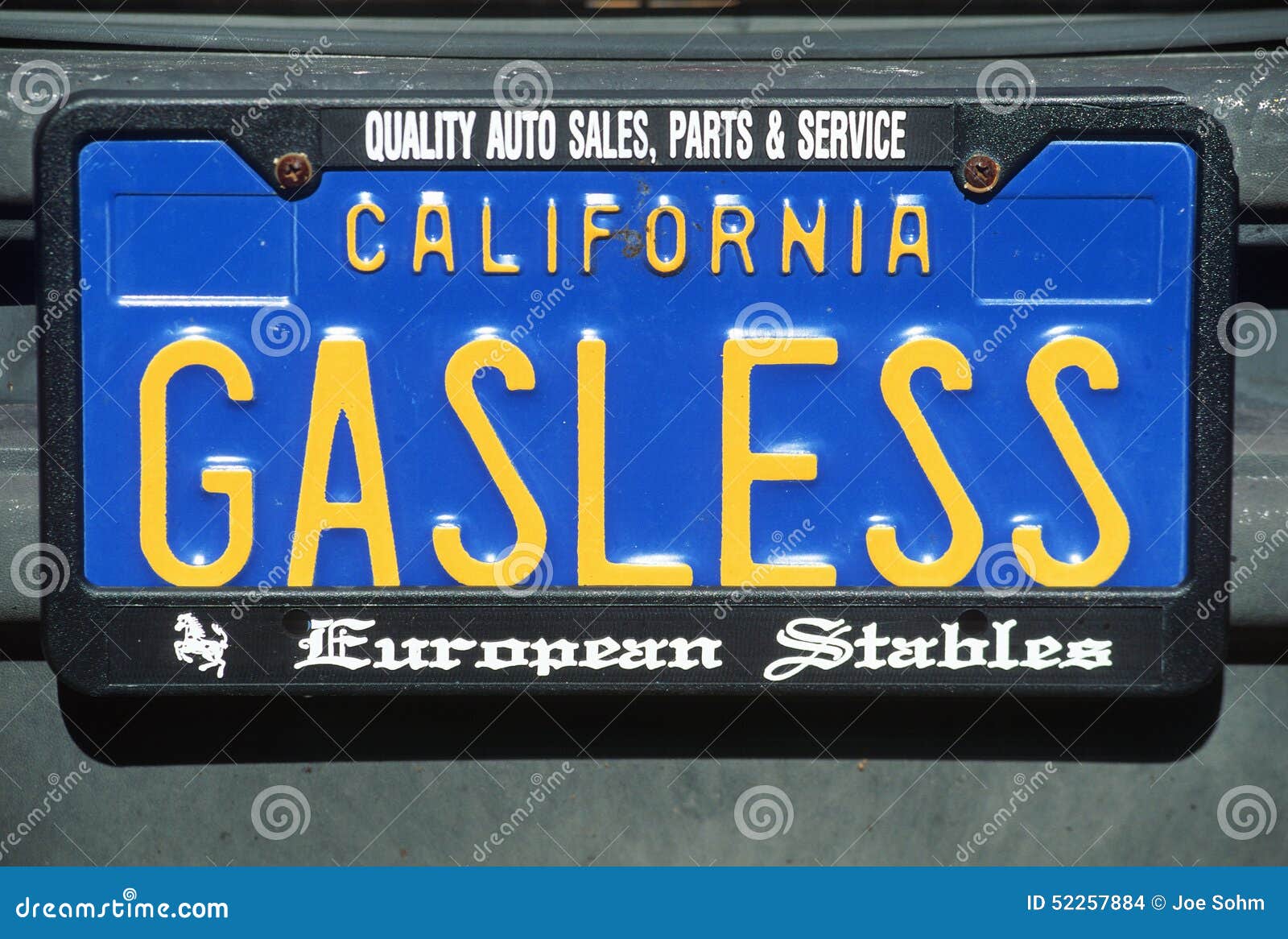 Vanity License Plate - California Editorial Stock Image - Image of ...