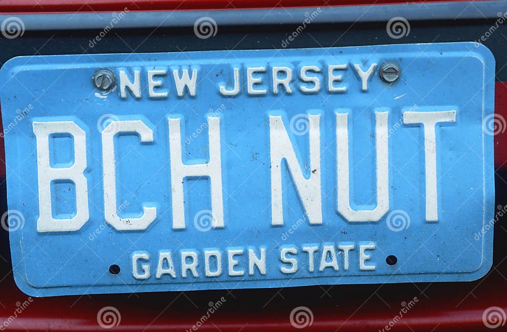 Vanity License Plate - New Jersey Editorial Image - Image of freeway ...