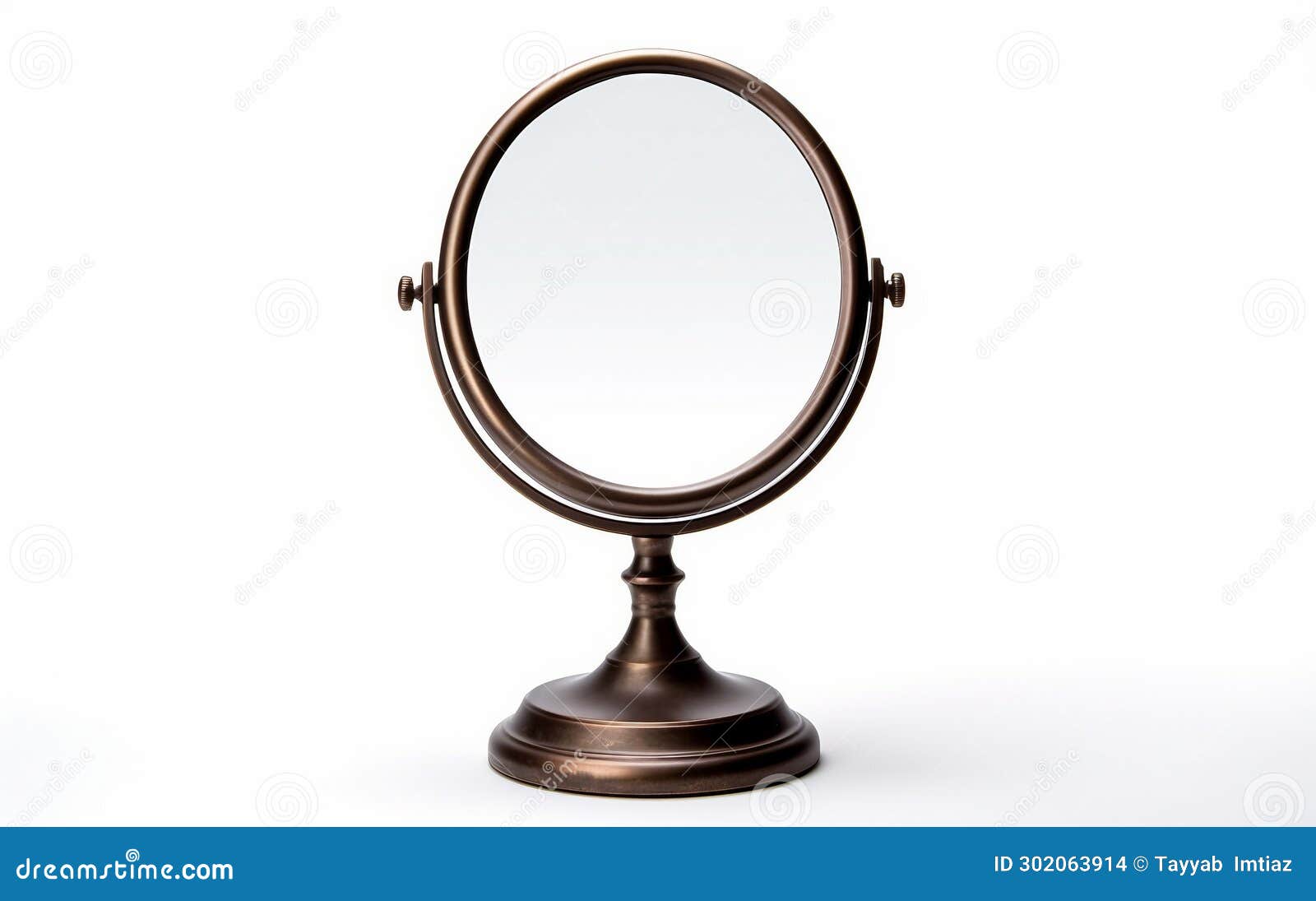 Vanity Stand Mirror Isolated on White Background. Stock Illustration ...