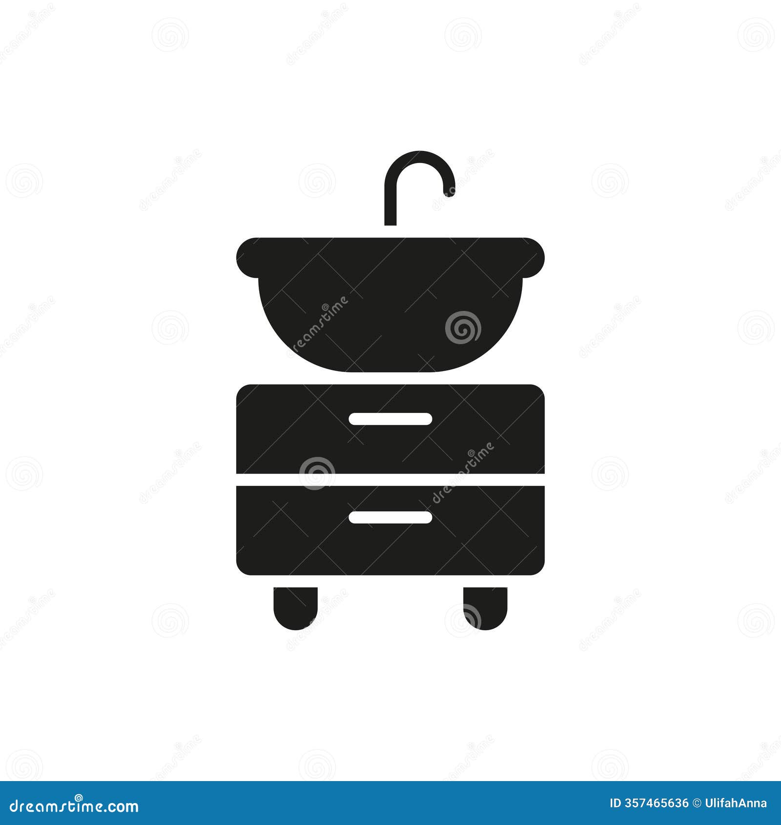 Vanity Unit Bathroom Icon Vector Basic Design Simple and Modern Stock ...