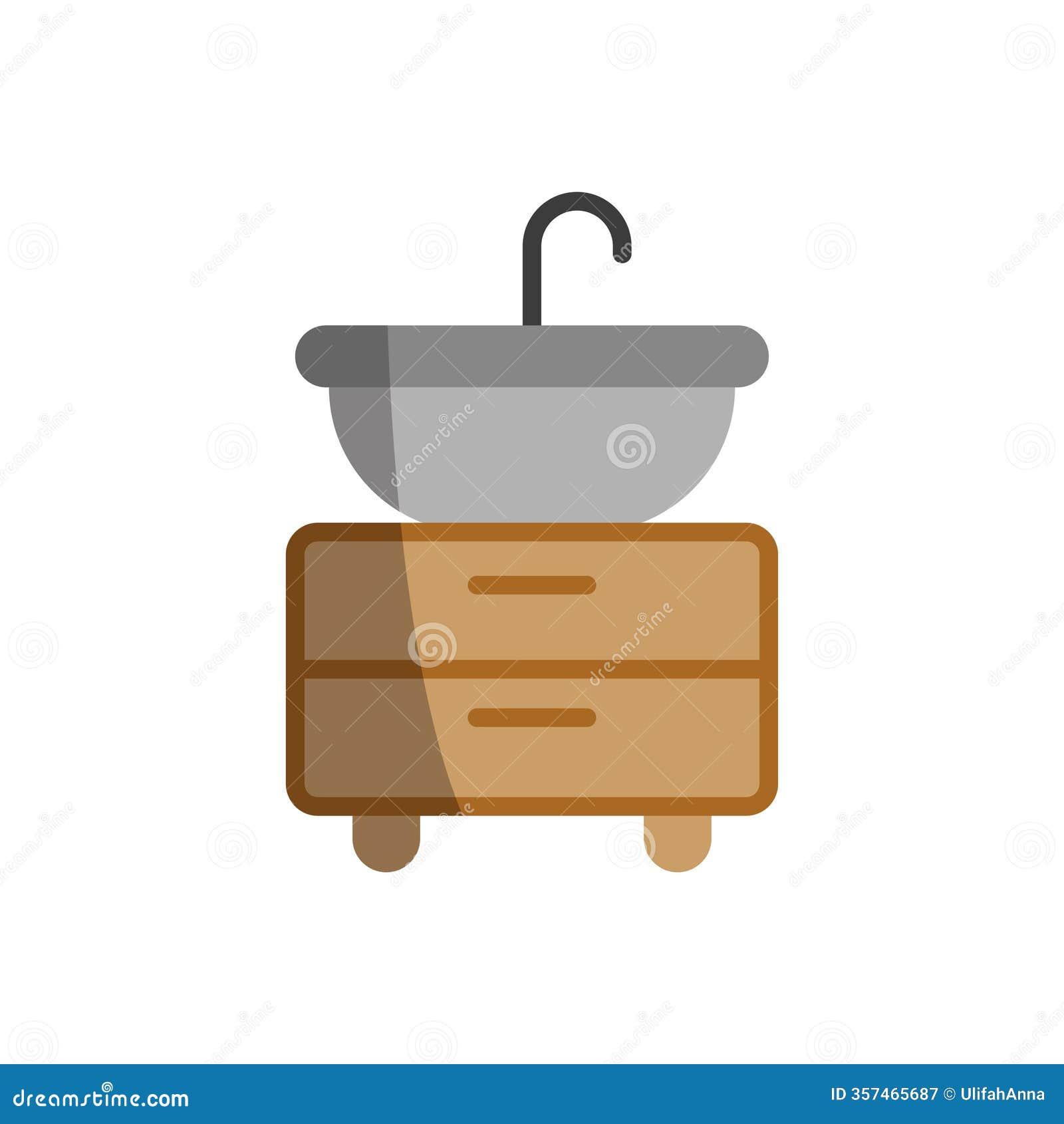 Vanity Unit Bathroom Icon Vector Basic Design Simple and Modern Stock ...