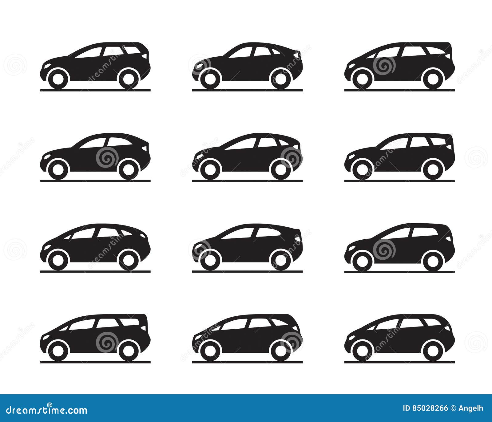Vans and Sport Utility Vehicles Stock Vector - Illustration of travel ...