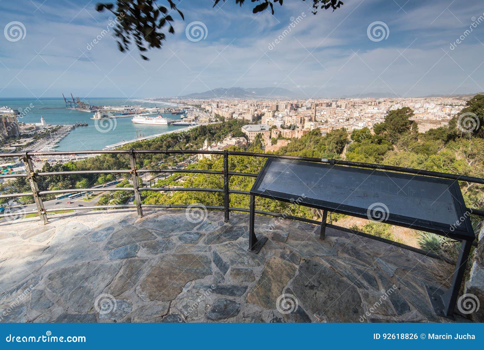 Vantage View Point in Malaga, Spain Editorial Photo - Image of downtown ...