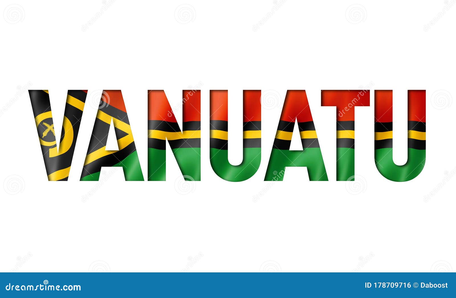 Vanuatu Flag. Round Flying Template With National Color Cloak. Can Be ...