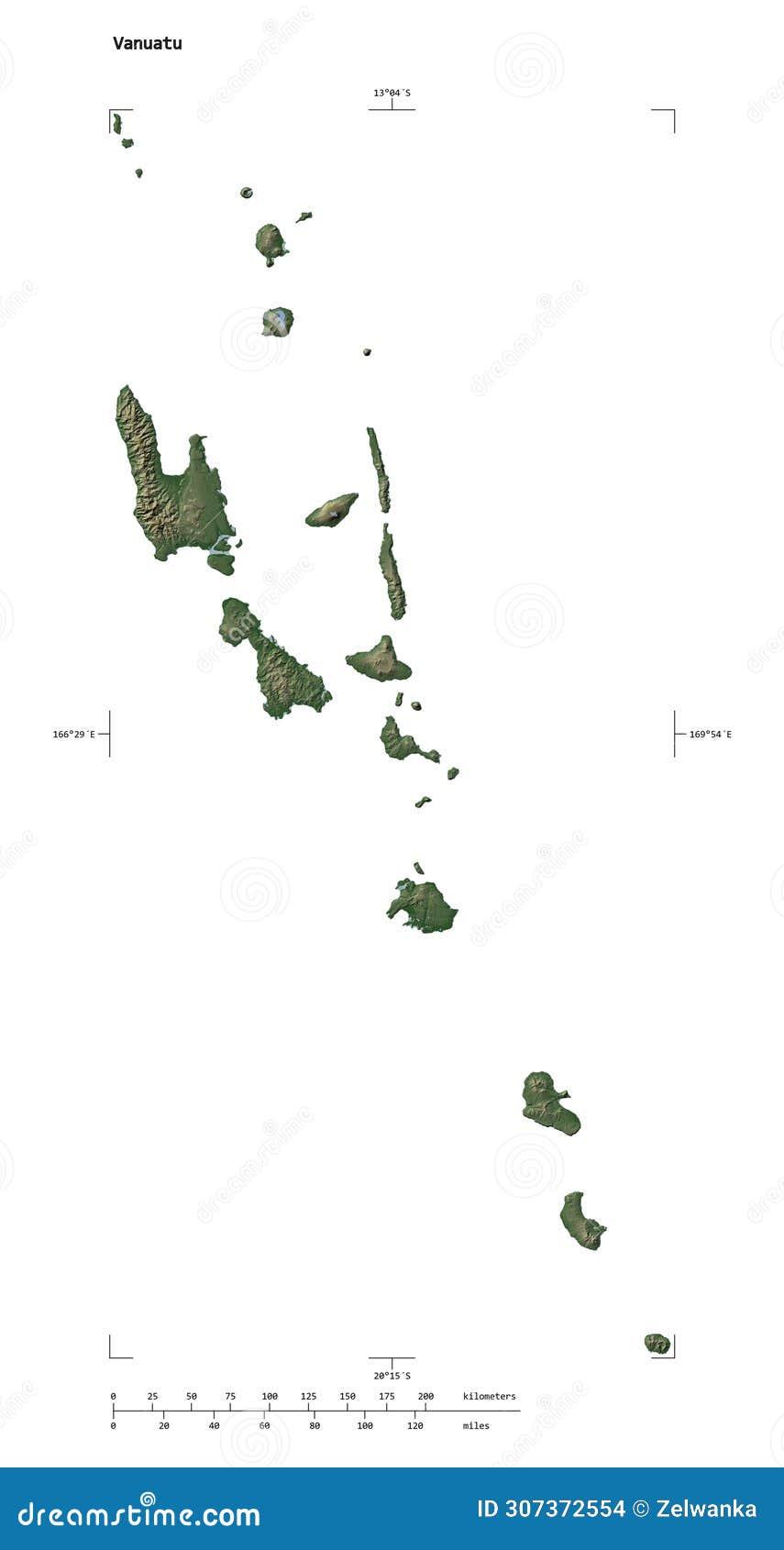 Vanuatu Shape on White. Pale Stock Illustration - Illustration of ...
