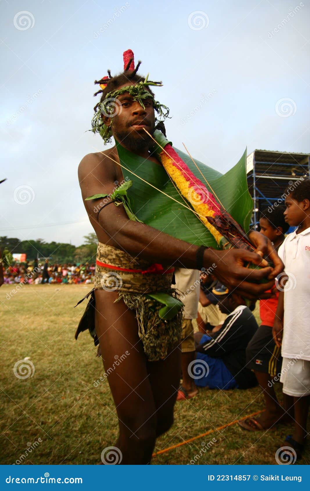 Vanuatu tribal village man editorial photography. Image of artwork ...